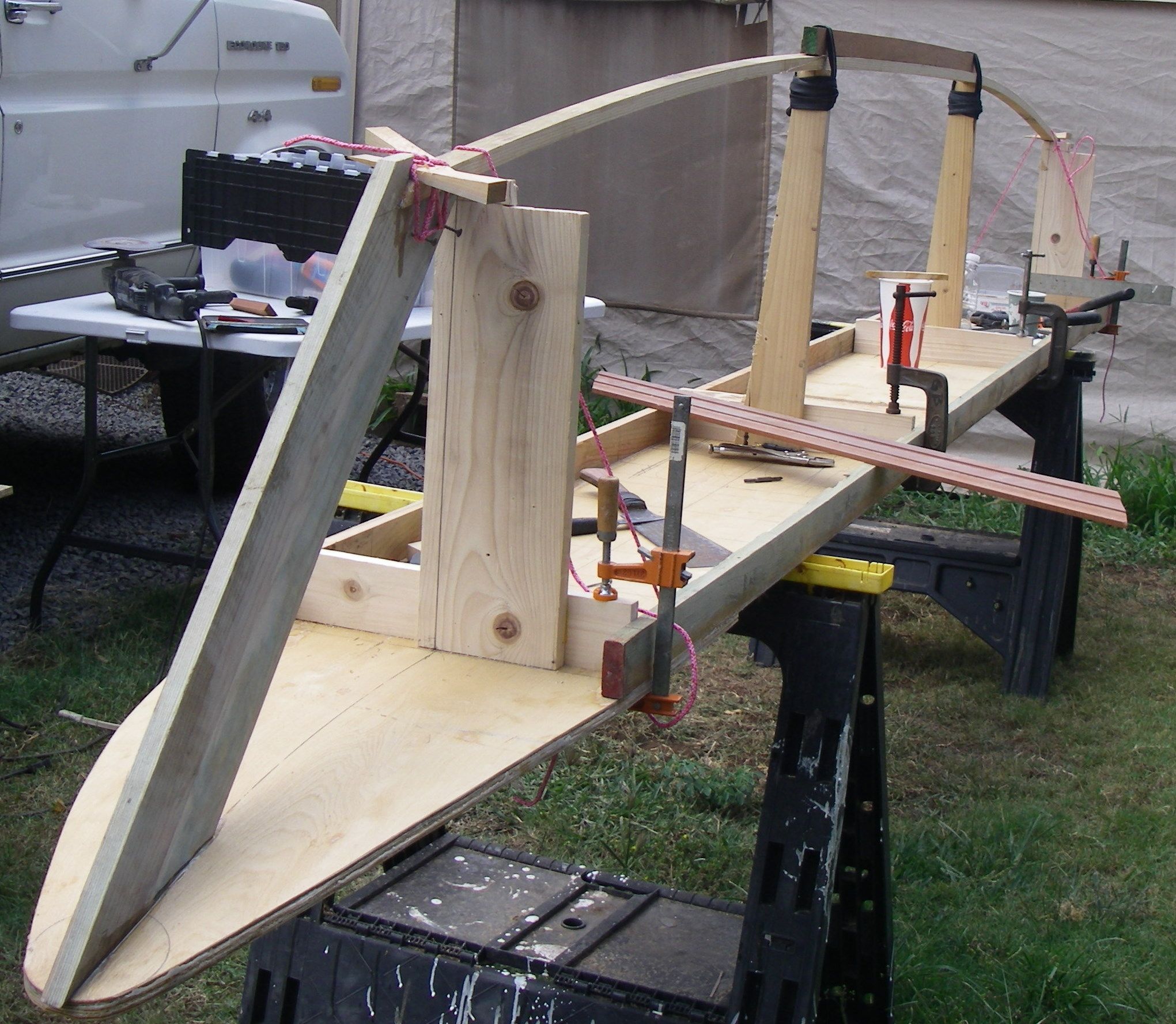 Skin-On-Frame Outrigger Sailing Canoe. Chapter 1: Deck, Keel and ...