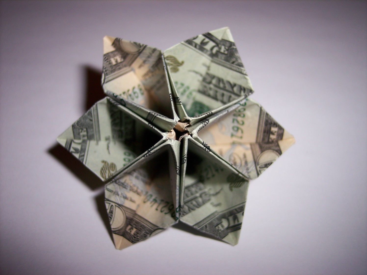 Origami Dollar Flower : 11 Steps - Instructables