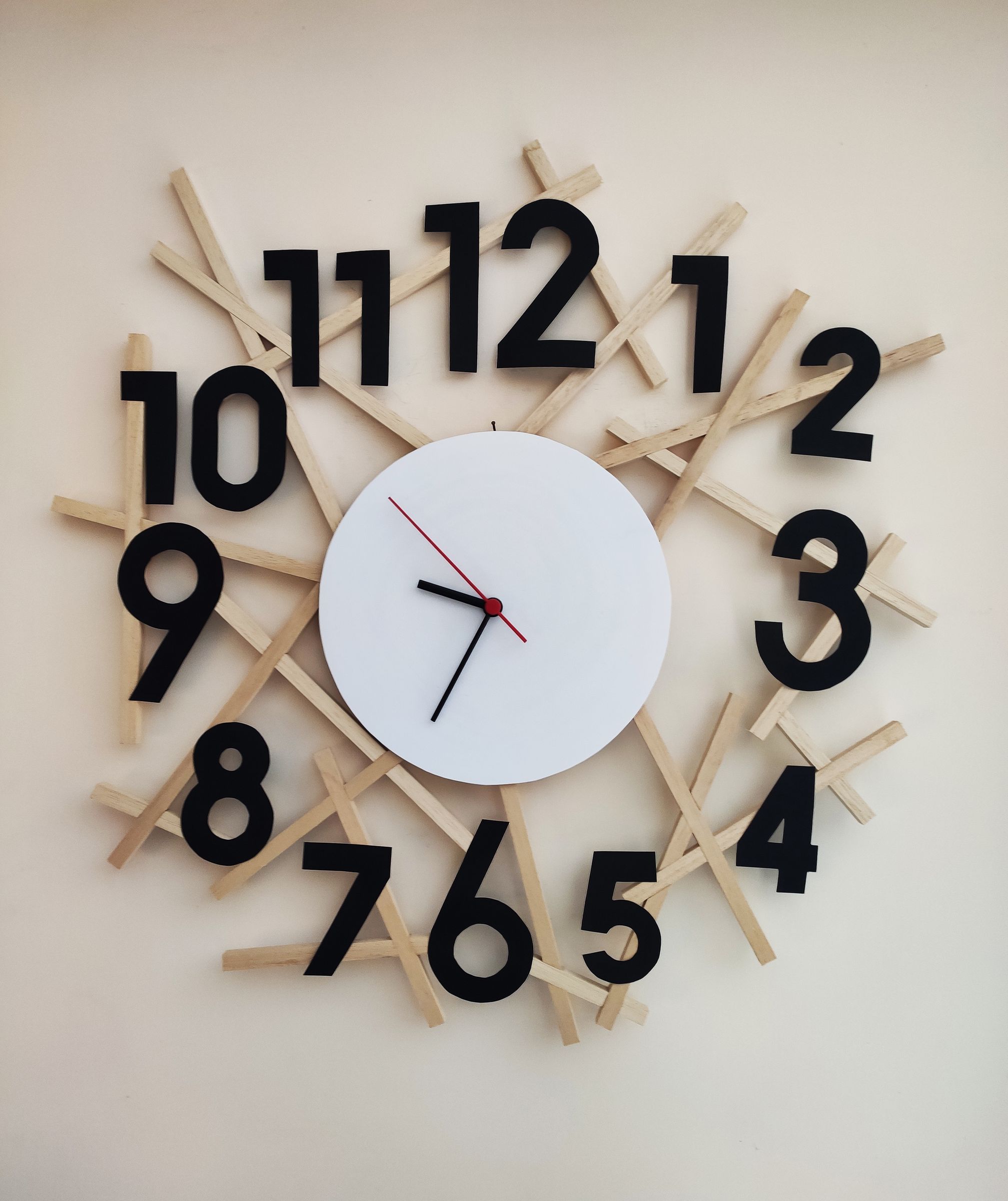 Easy Modern Wall Clock (3 Models) : 5 Steps (with Pictures) - Instructables