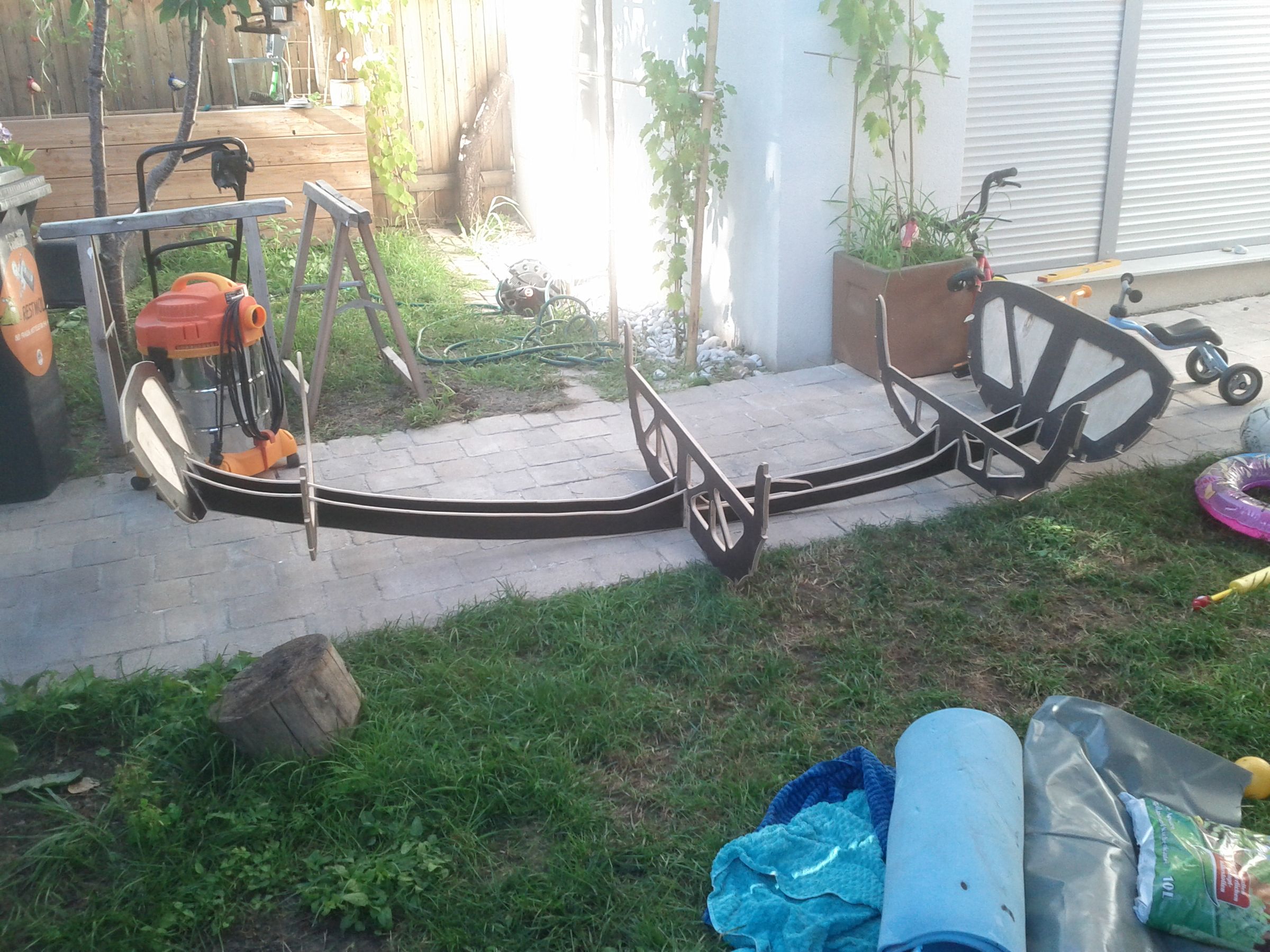 240cm Skin on Frame Sailing Pram With Mirage Drive : 7 Steps (with ...