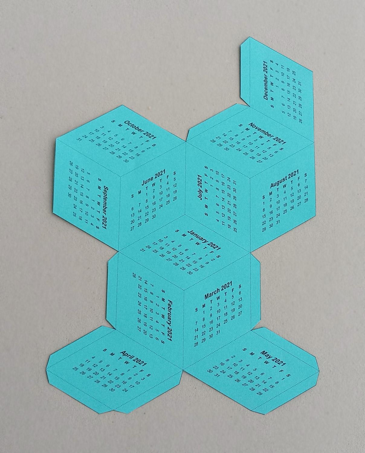 Choose Your 3D Calendar for 2021 : 4 Steps (with Pictures) - Instructables