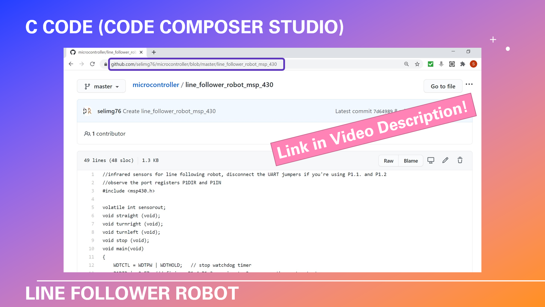 Line Follower Robot Using Msp430 Microcontroller 3 Steps Instructables 6198