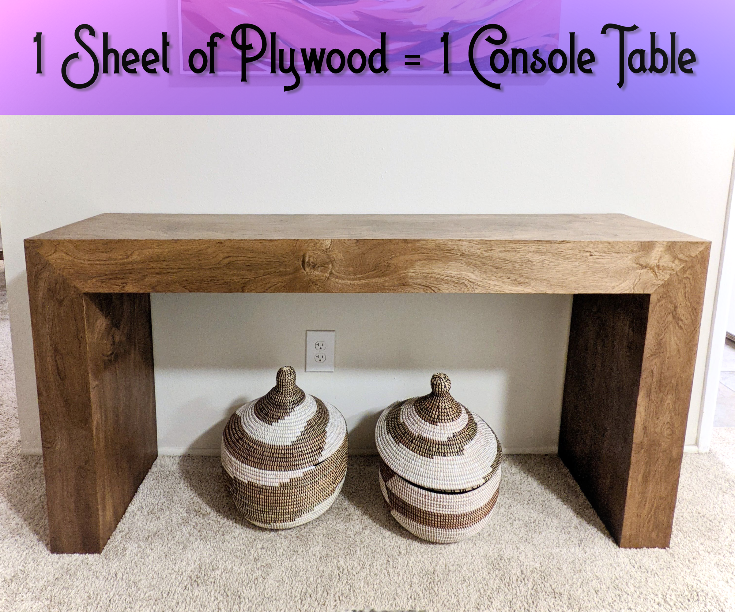 1 Plywood Sheet = 1 Console Table : 12 Steps (with Pictures ...