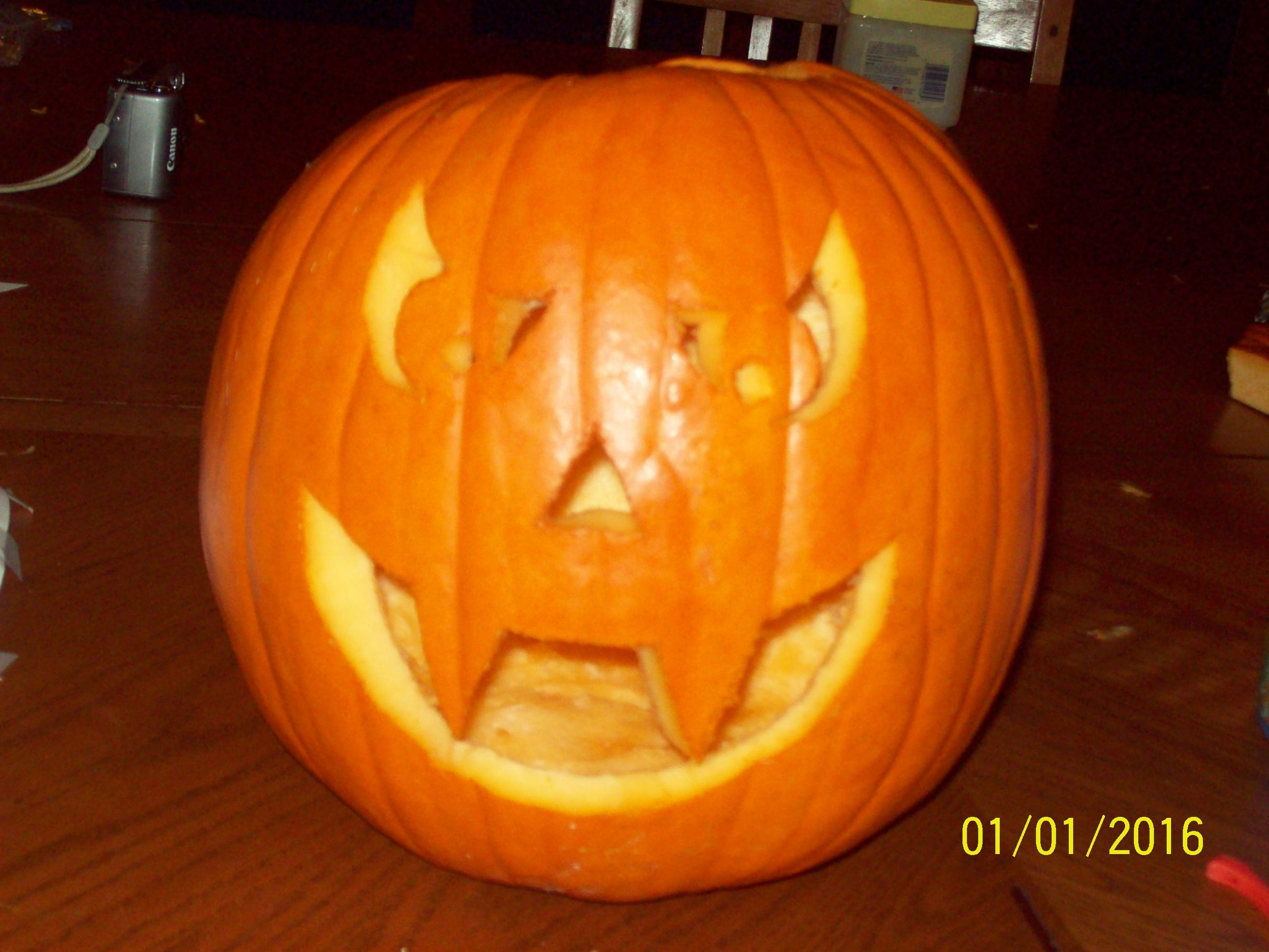 Vampire Pumpkin Face