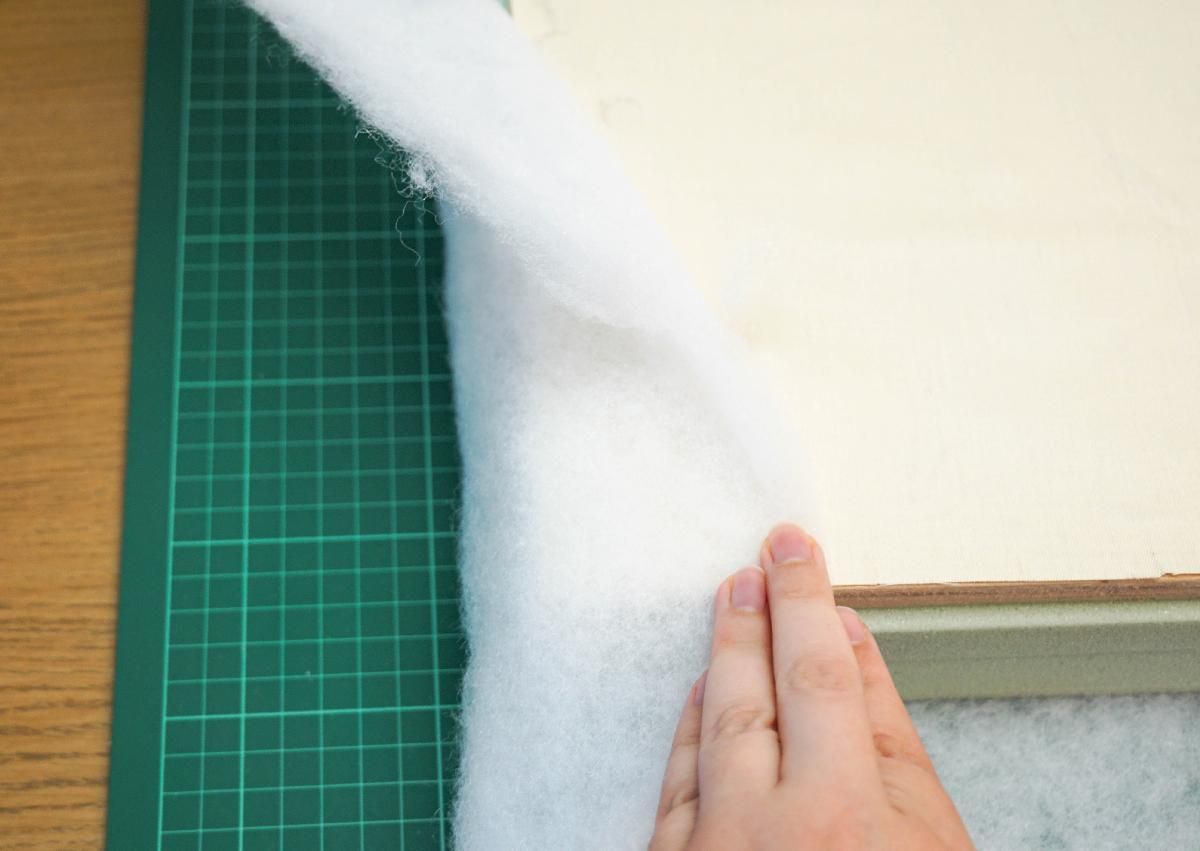 DIY Upholstered Footstool W/ an Embossed Velvet 'Strawberry' Design ...