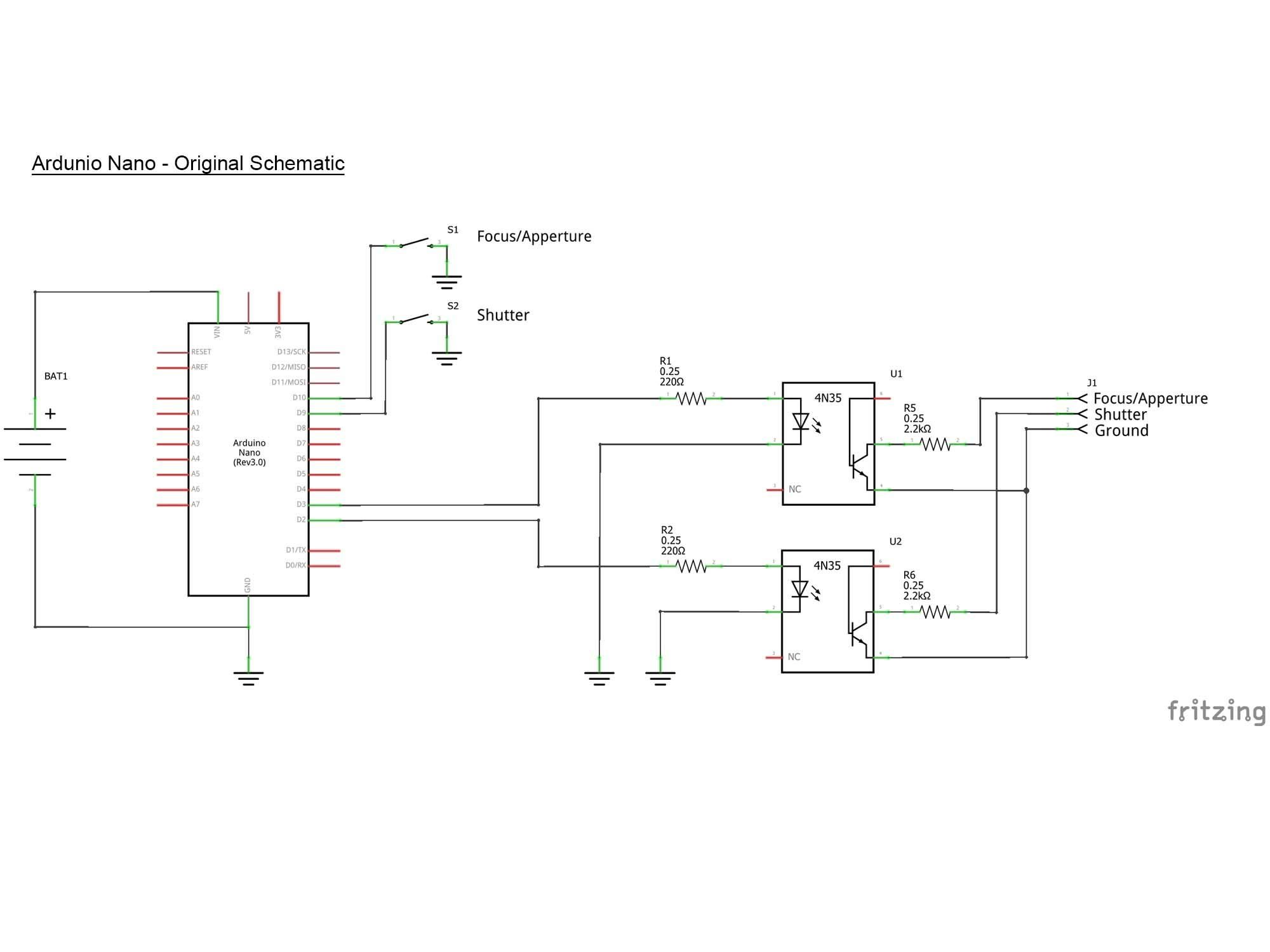 Building Block - Arduino Nano Remote Camera Trigger : 5 Steps ...