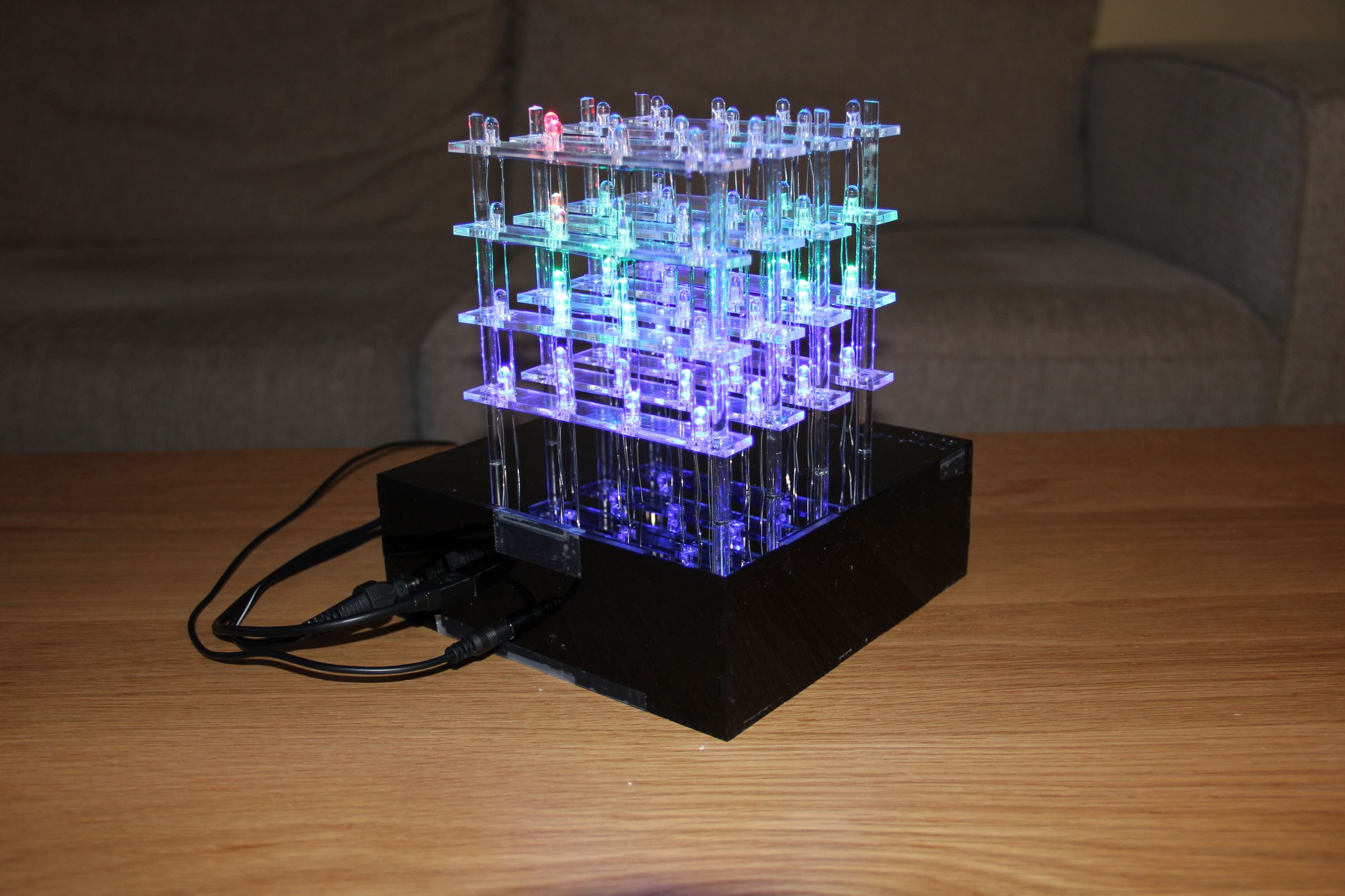 4x4x4 RGB LED Cube : 8 Steps - Instructables