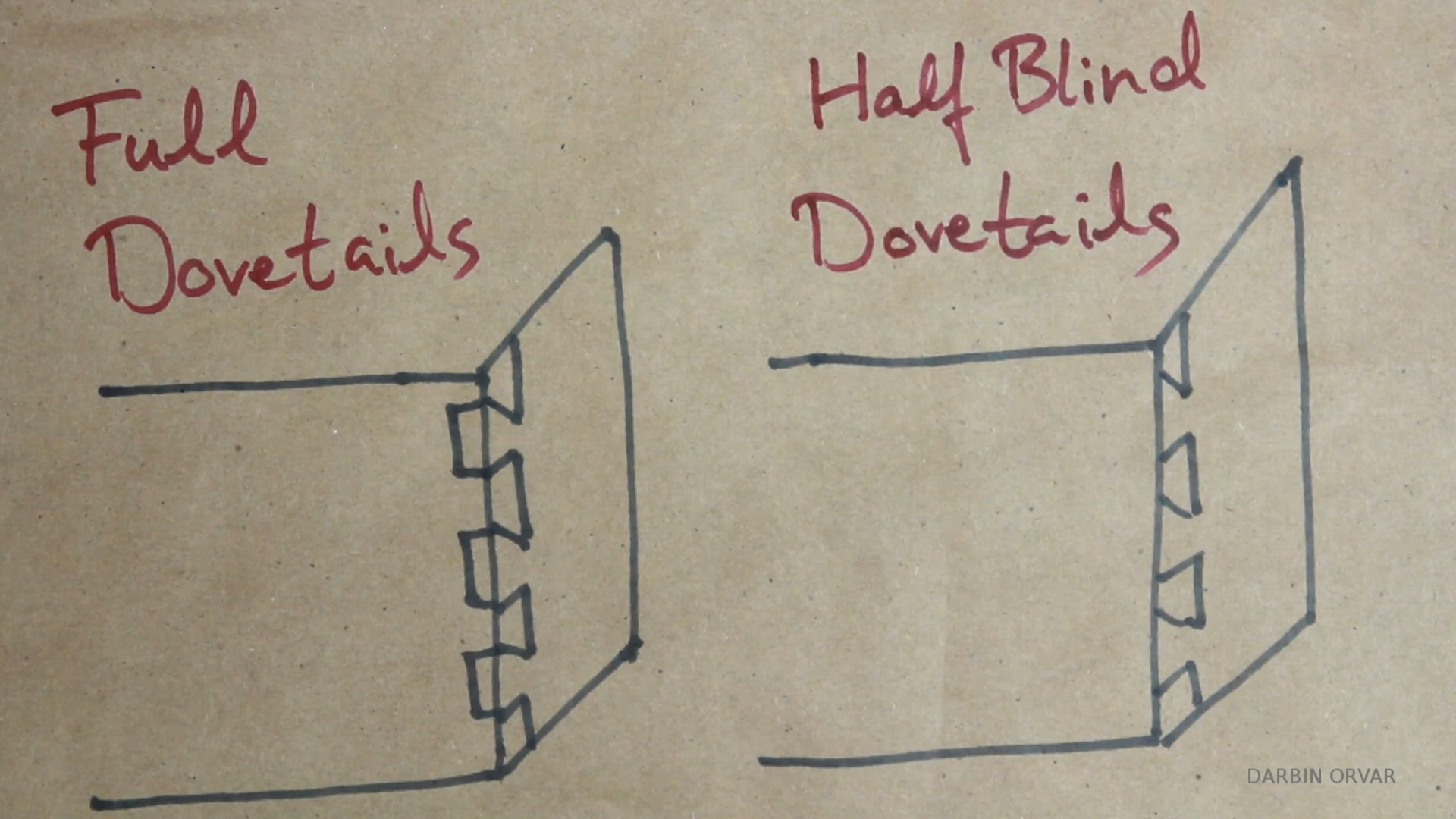 Making Half Blind Dovetail Drawers for a Walnut Desk : 7 Steps (with ...