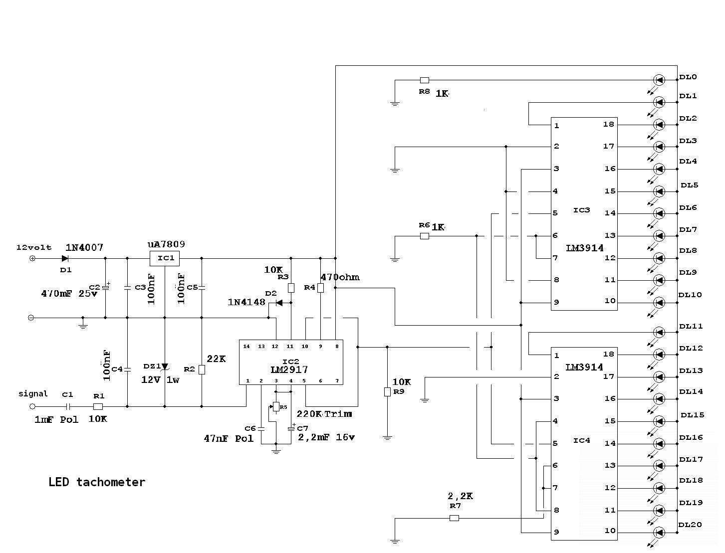 DIY LED Tachomter (RPM Gauge) : 4 Steps - Instructables