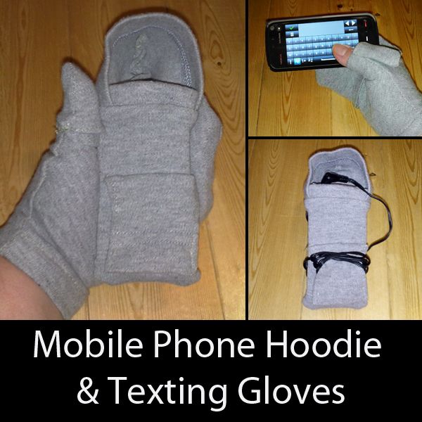 Mobile Phone Hoodie and Texting Gloves : 5 Steps (with Pictures ...
