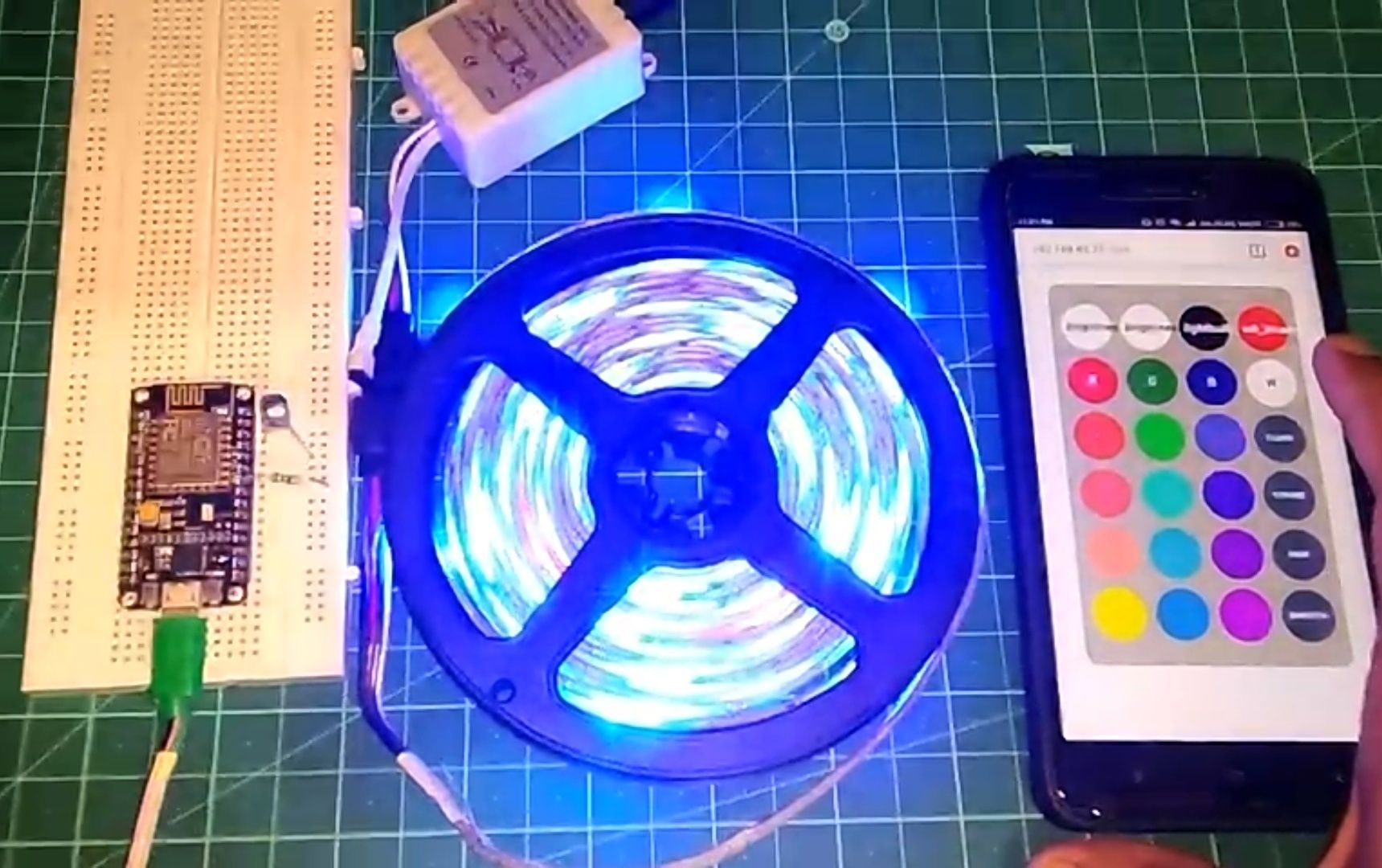 ESP8266 RGB LED STRIP WIFI Control | NODEMCU As a IR Remote for Led ...