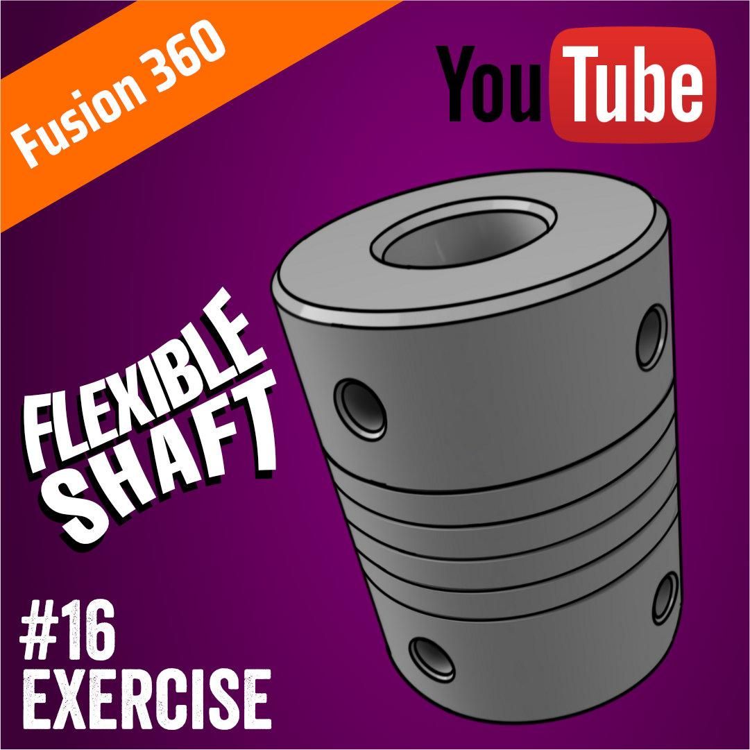 #16 Fusion Wednesday - Flexible Shaft Coupling | Fusion 360 | Pitacchio ...