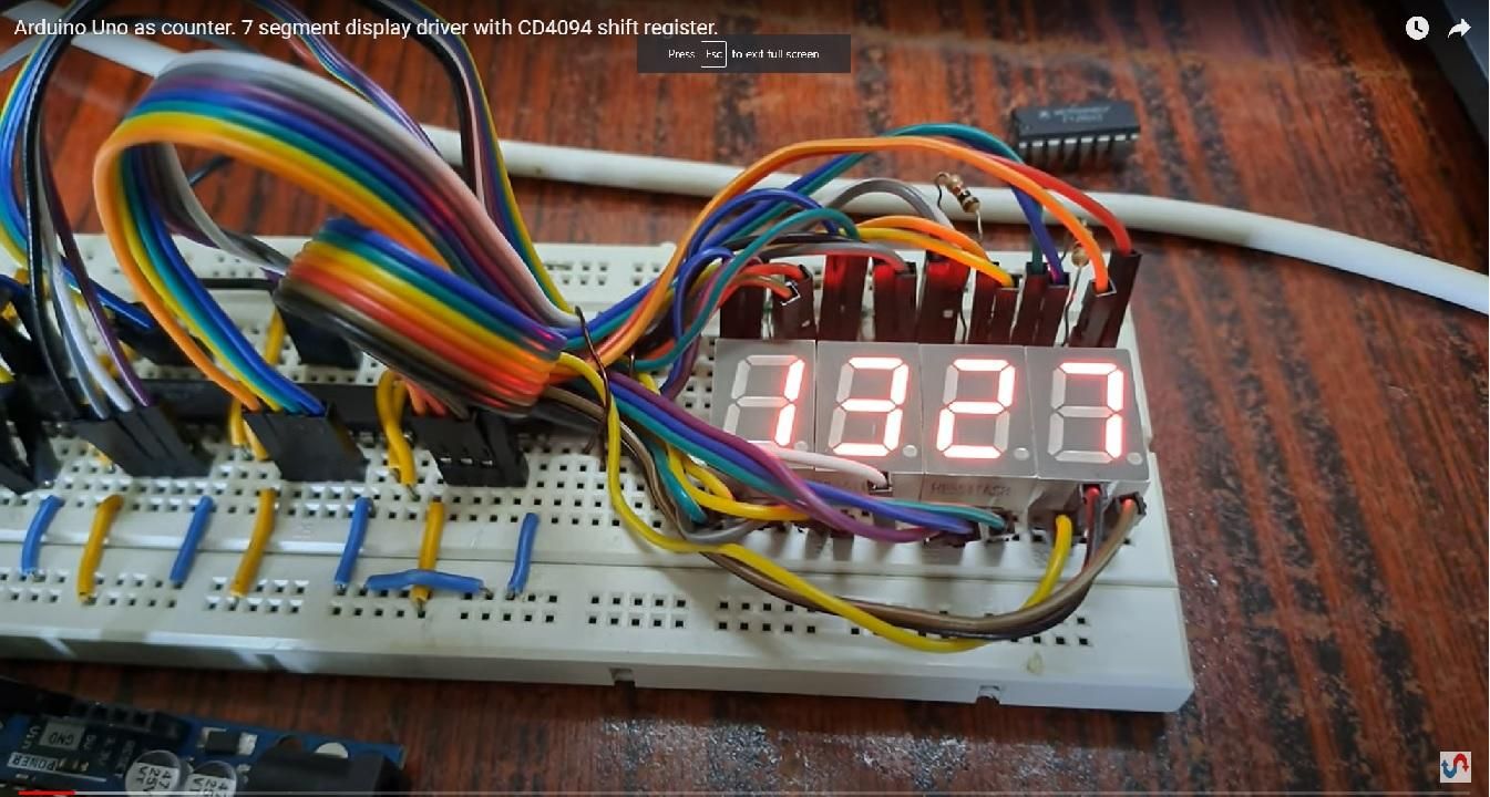 7 Segment Display and Shift Registers Based Arduino Counter - Instructables
