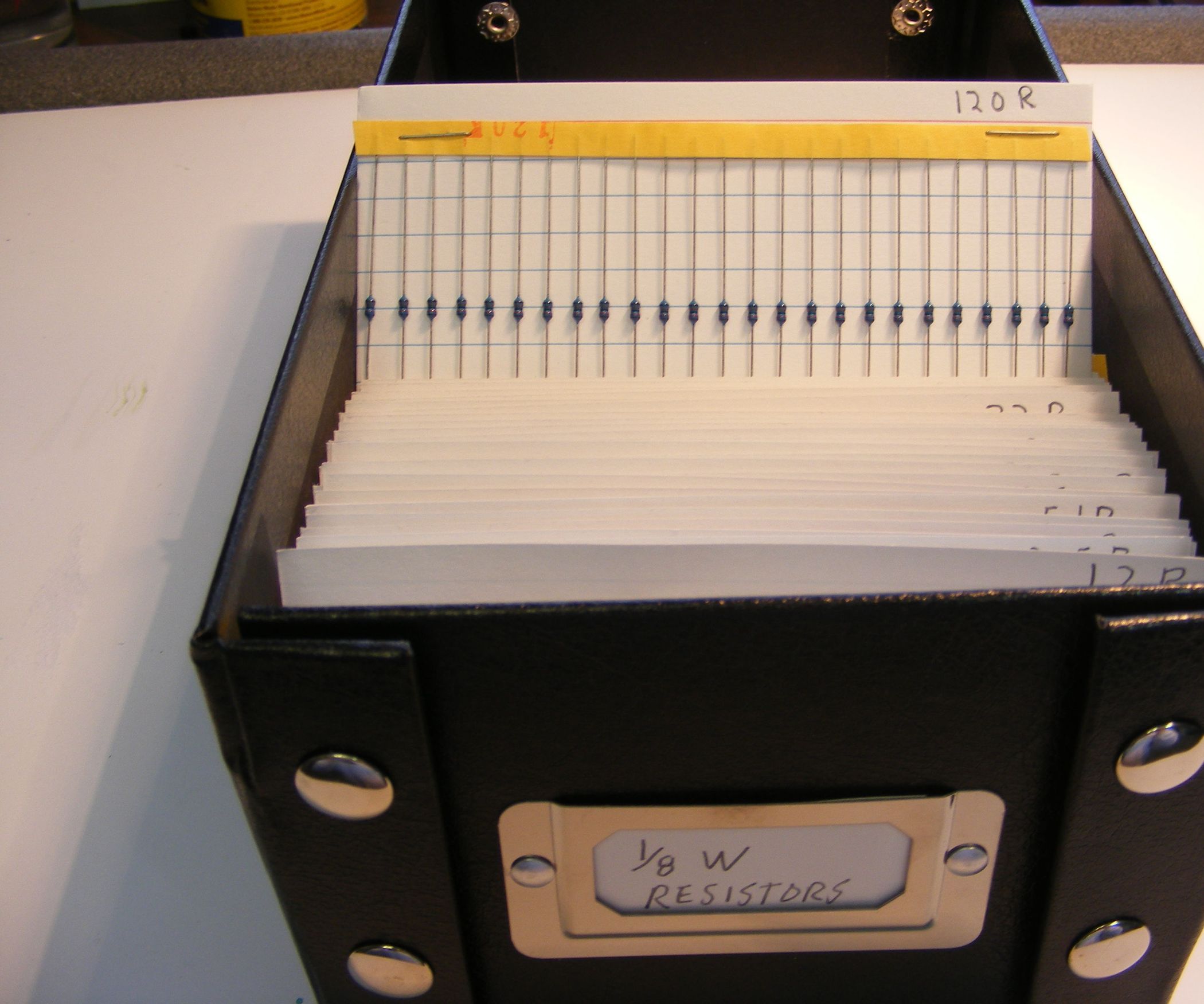 Easy Resistor Assortment Organization With Index Cards (with Pictures ...