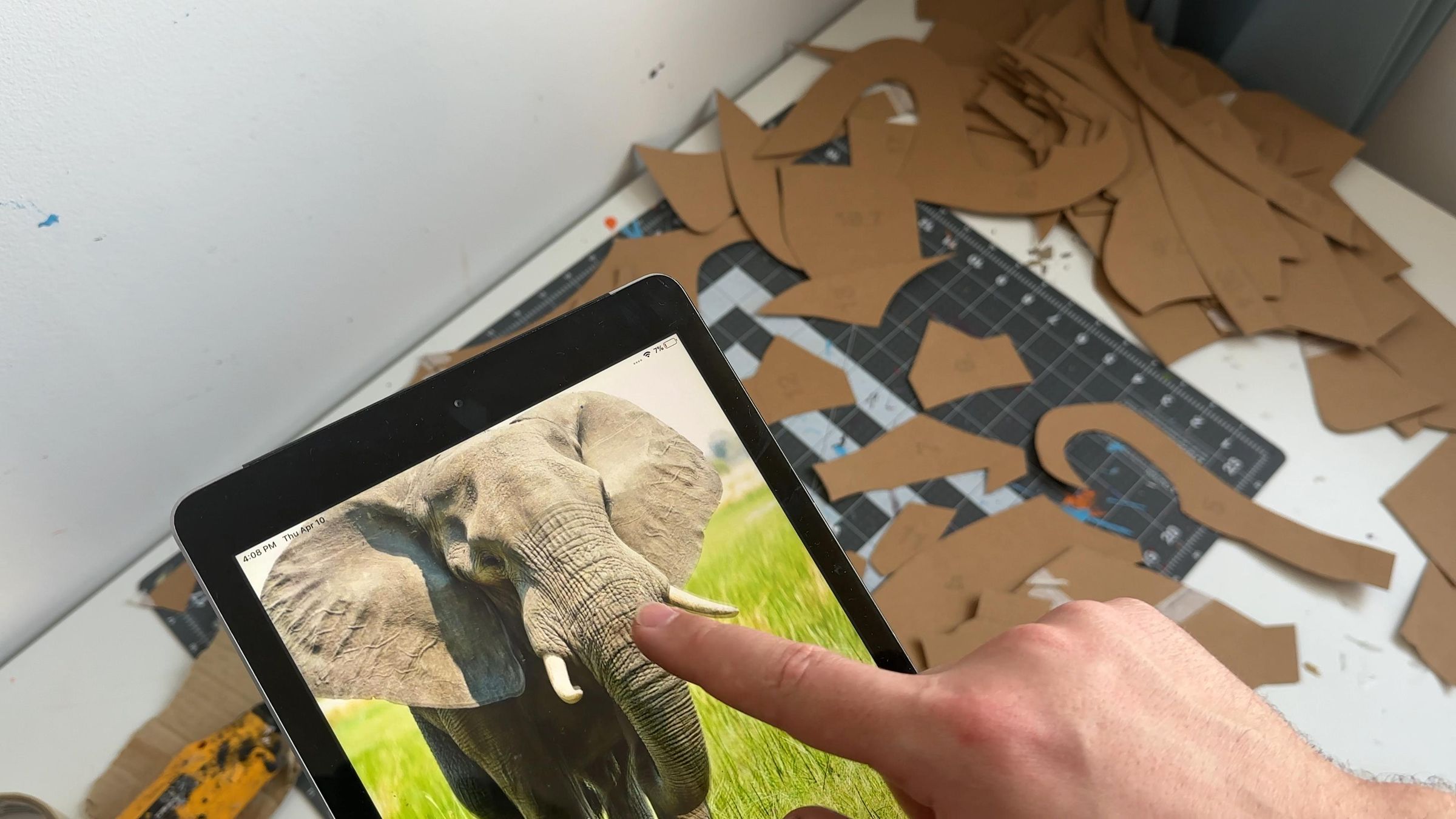 Easy DIY Elephant Mask and Wall Head – Just Crumple and Glue! : 9 Steps (with Pictures ...