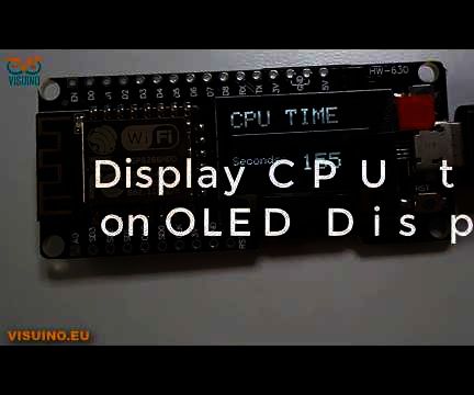Display CPU TIME on ESP Wemos D1 OLED : 7 Steps - Instructables