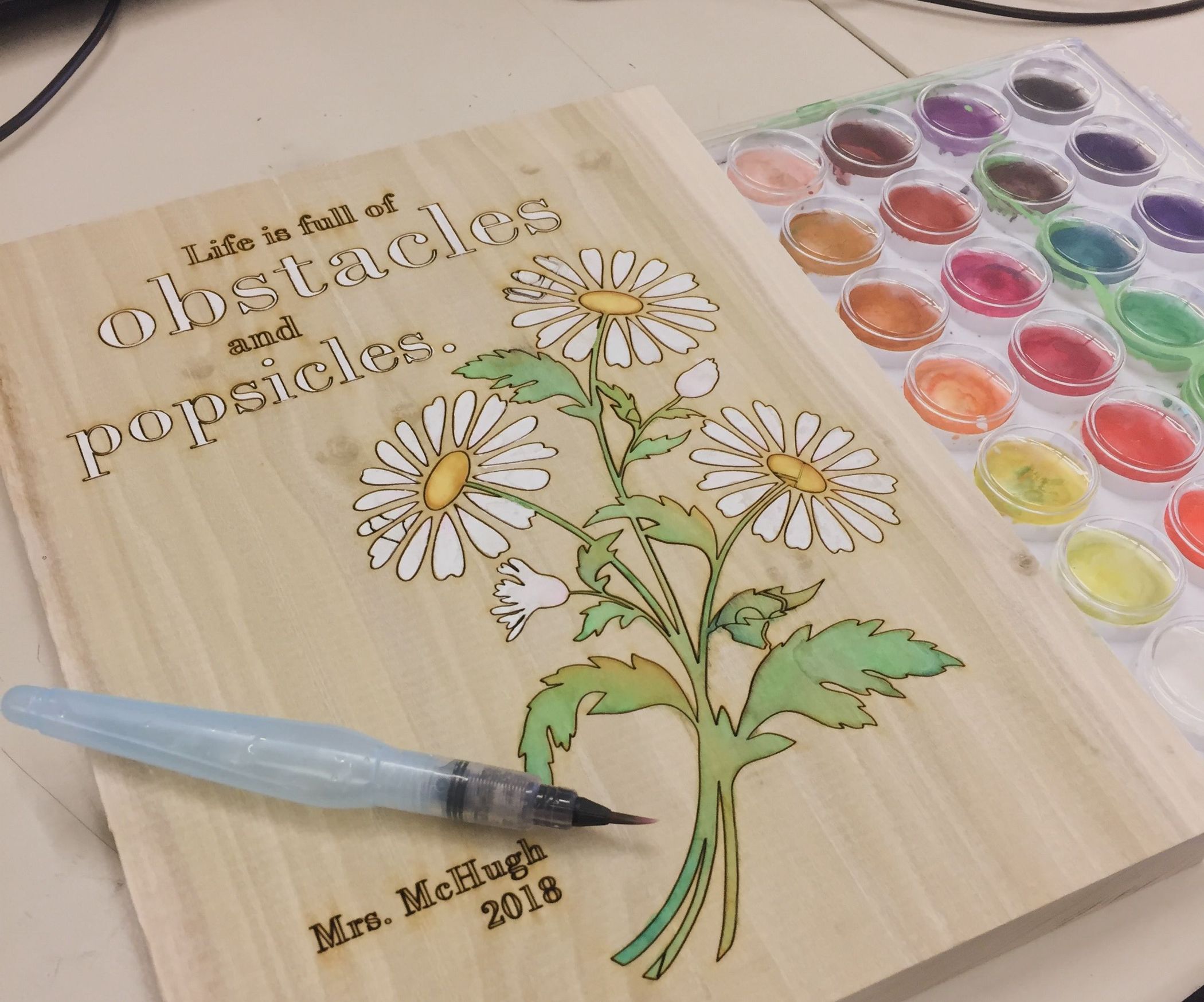 Flower Engraved Plaque : 4 Steps - Instructables