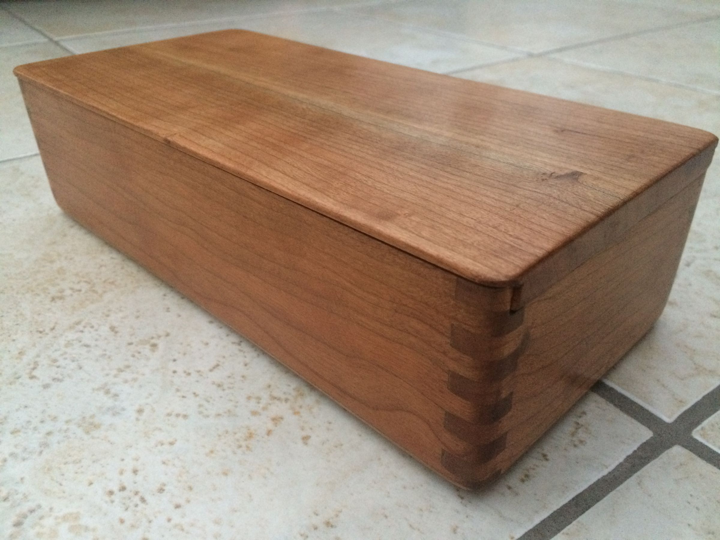 Wooden Box Using Finger Joints - Includes Sliding Dove-Tail Lid : 7 ...