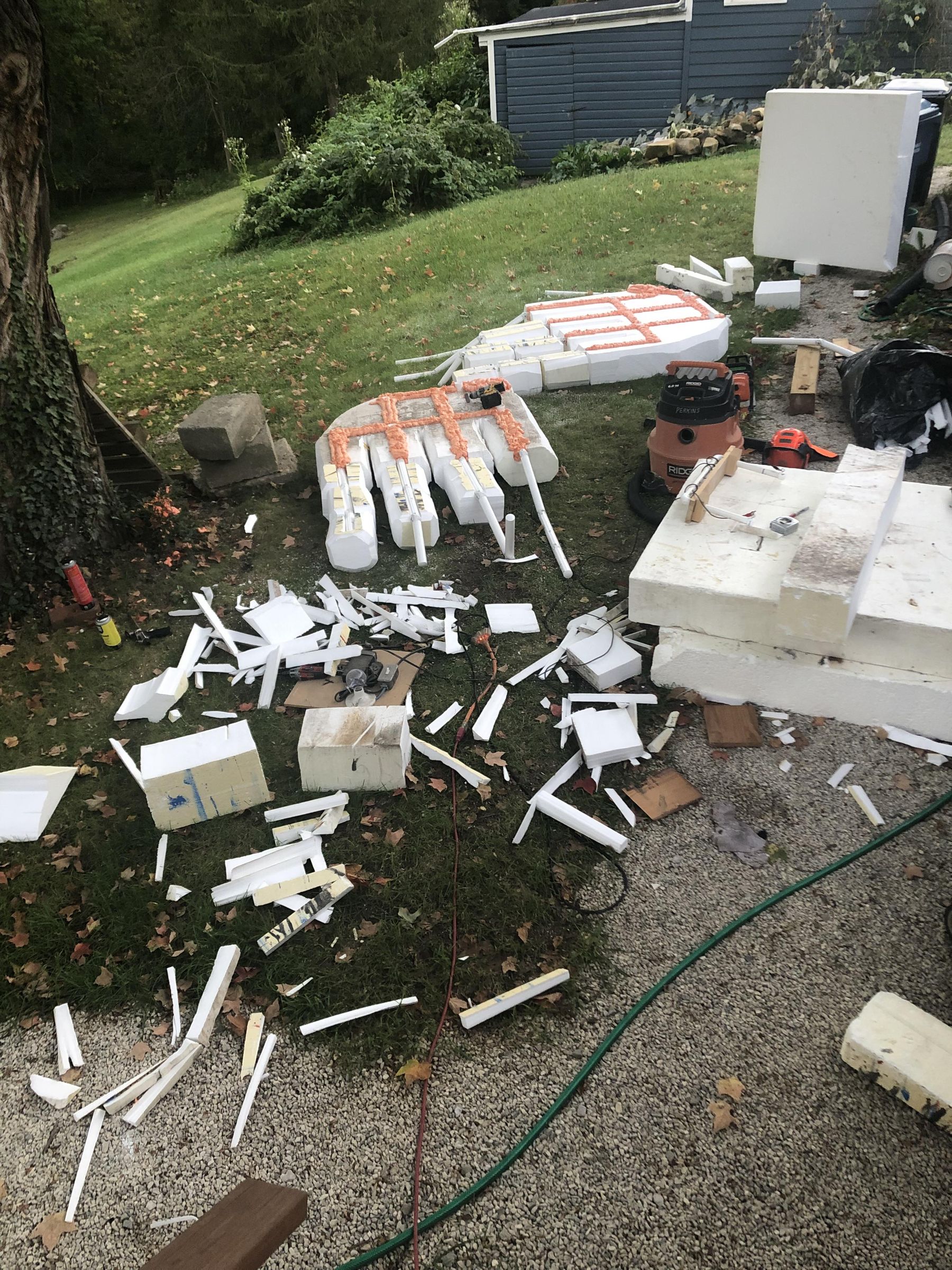 Over Sized Skeleton Breaking Out of My Home : 11 Steps (with Pictures ...