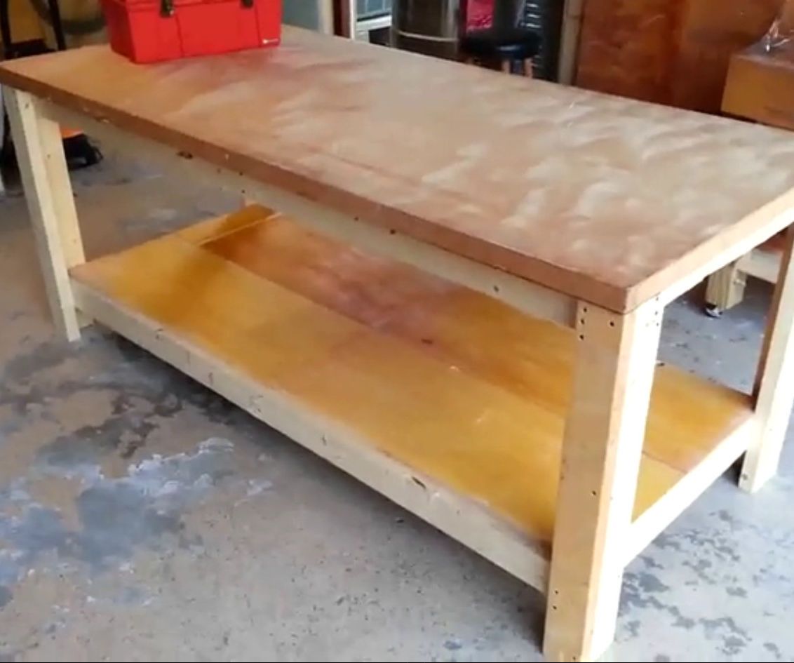 How to Build a Sturdy Workbench Inexpensively : 5 Steps (with Pictures ...