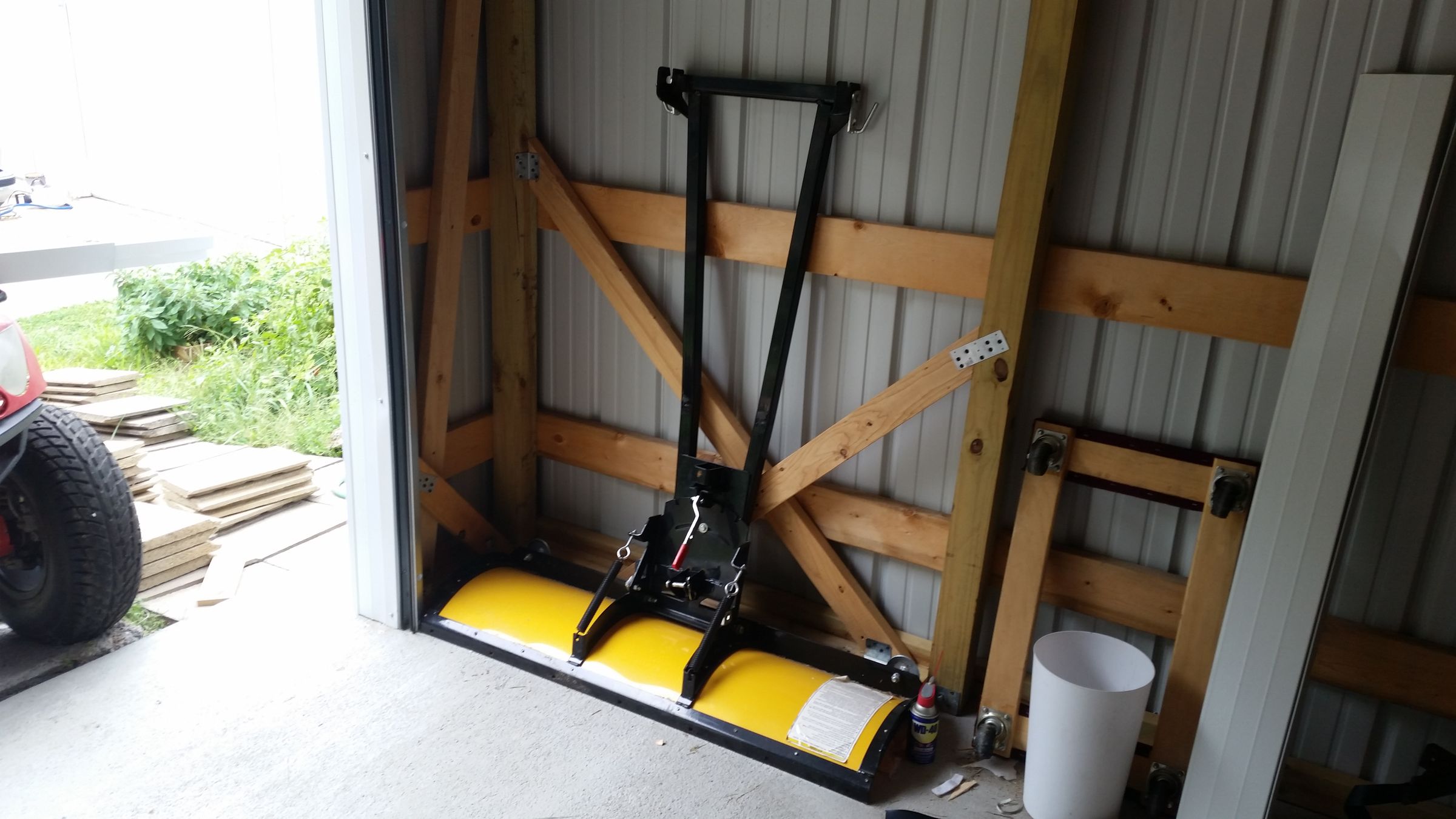 ATV Snow Plow Rafter Storage : 7 Steps (with Pictures) - Instructables