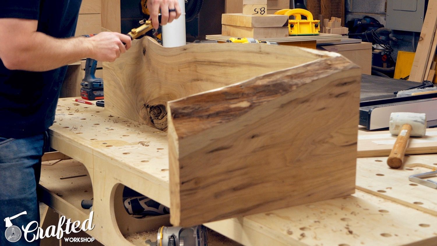 Modern Live Edge Waterfall Coffee Table | How to Build : 22 Steps (with ...