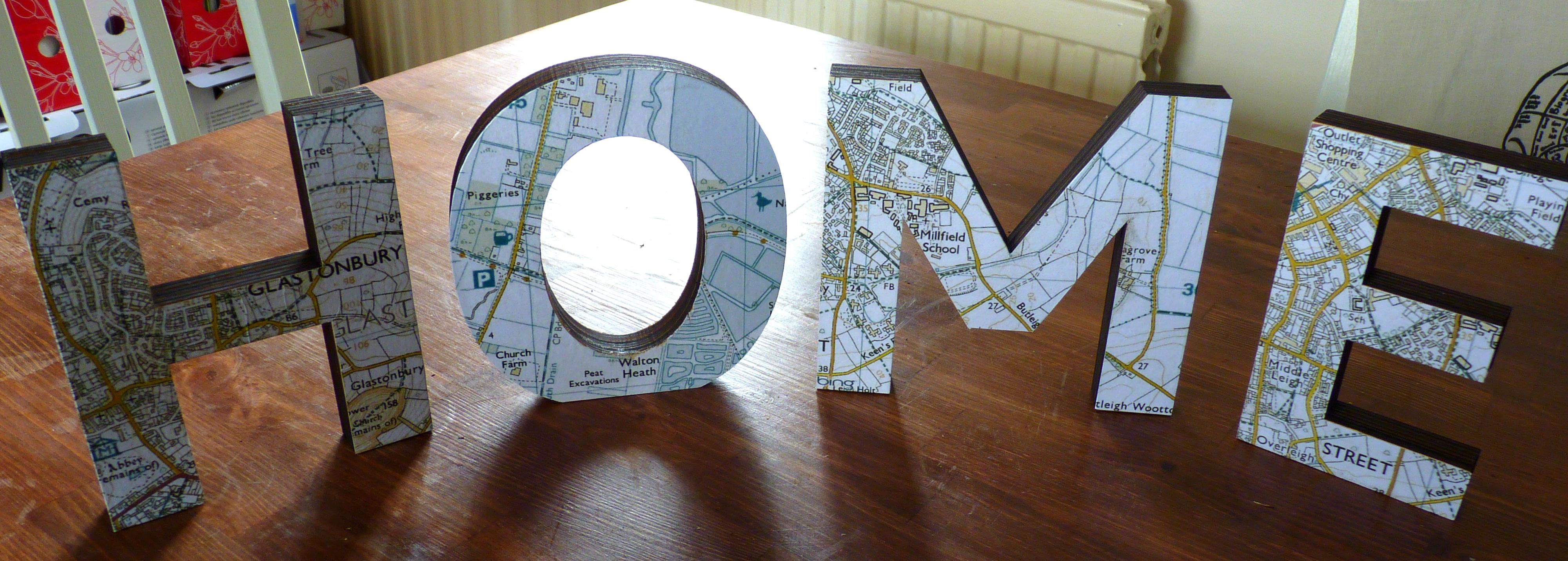 Customised Map Letters (on the Cheap!) : 3 Steps (with Pictures ...