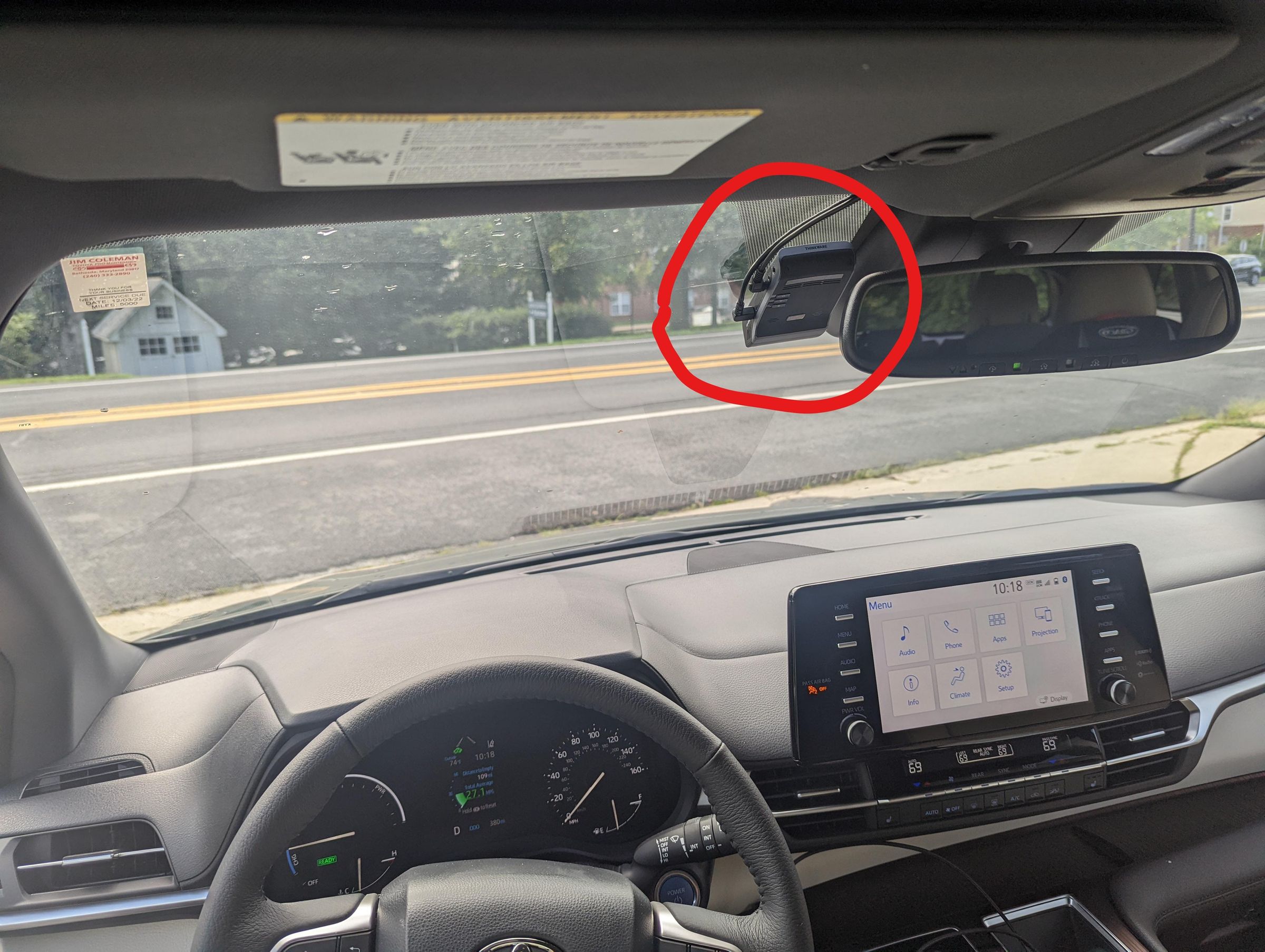 Hardwired Front and Rear Dashcam for 2021+ Toyota Vehicles With ...