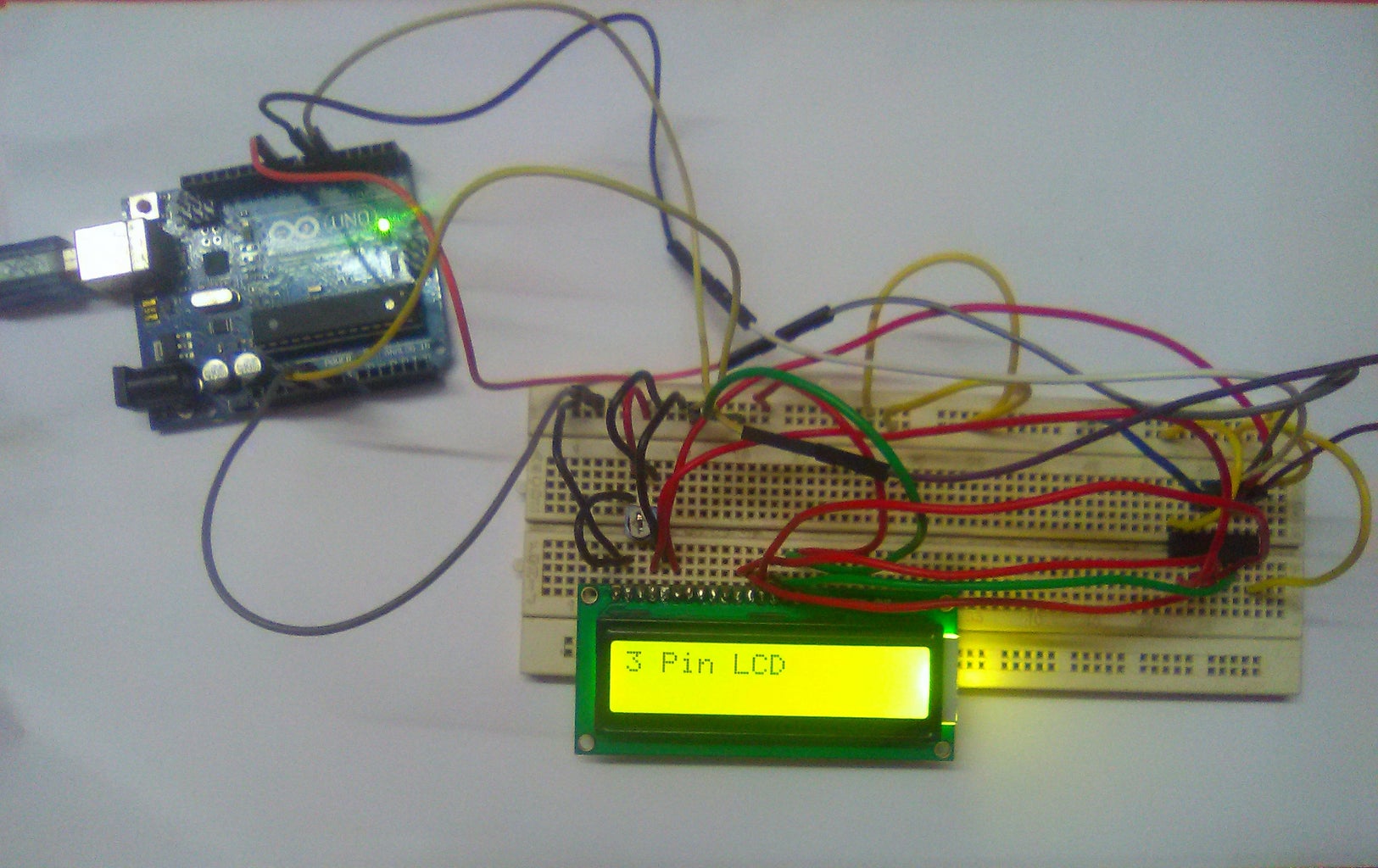 Interfacing LCD With Arduino Using Only 3 Pins : 7 Steps (with Pictures ... Interfacing LCD With Arduino Using Only 3 Pins : 7 Steps (with Pictures ...