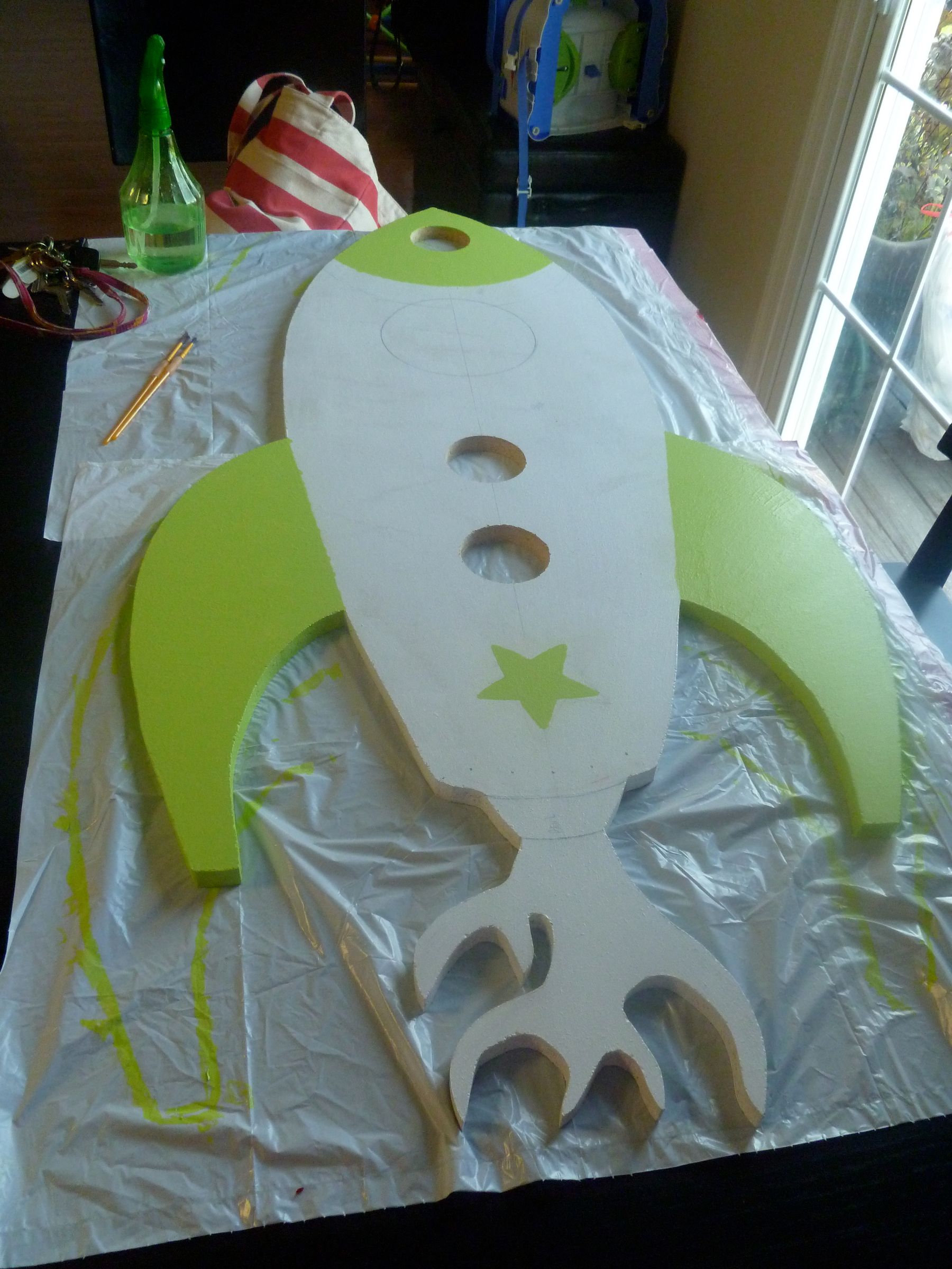 Wood Rocket Ship With LED Lights : 8 Steps (with Pictures) - Instructables