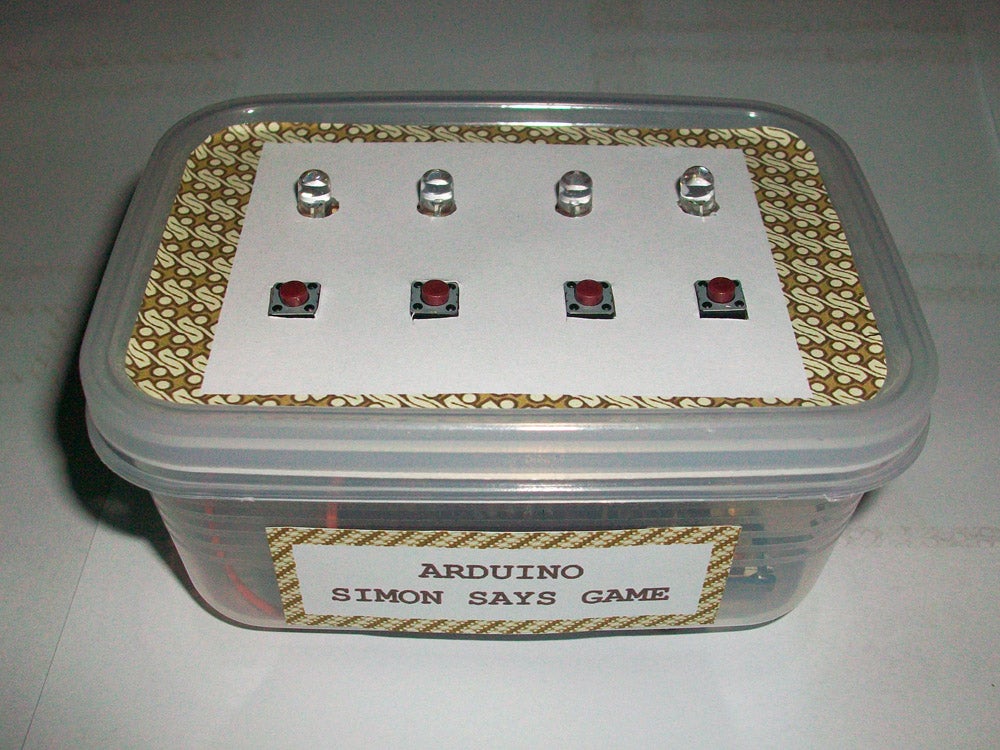 Arduino Simple Simon Says Game 8 Steps With Pictures Instructables