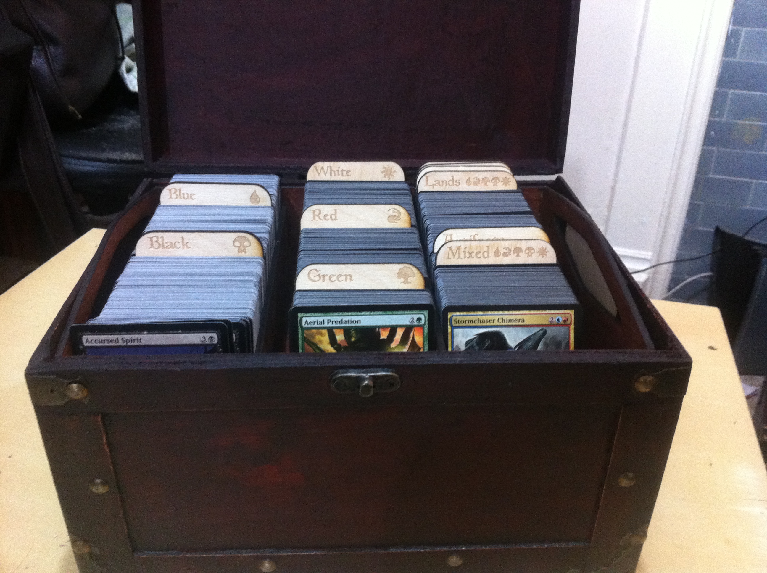 Magic: the Gathering Storage Box With Laser-cut Card Tray & Dividers ...