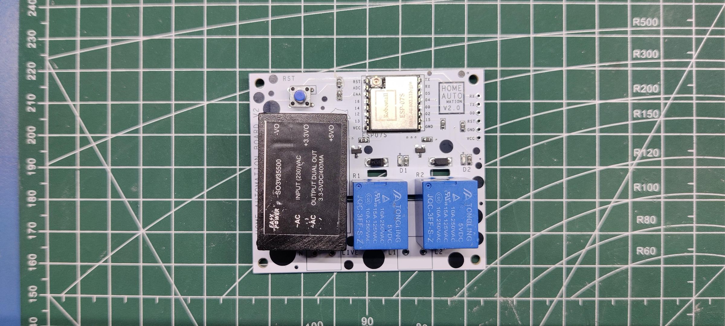 Home Automation Board With ESP8266 Dual Output : 10 Steps (with ...