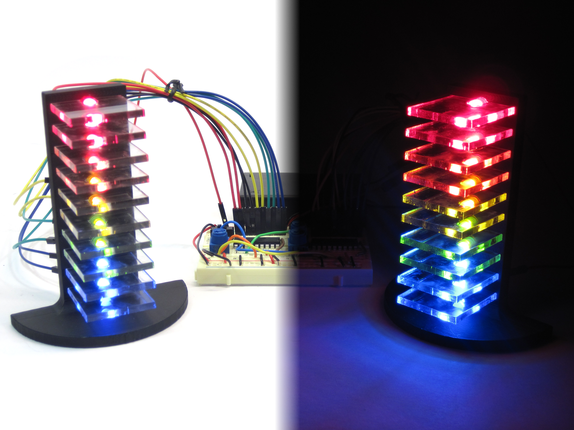 Mini LED Volume Towers (VU Meters) : 13 Steps (with Pictures ...