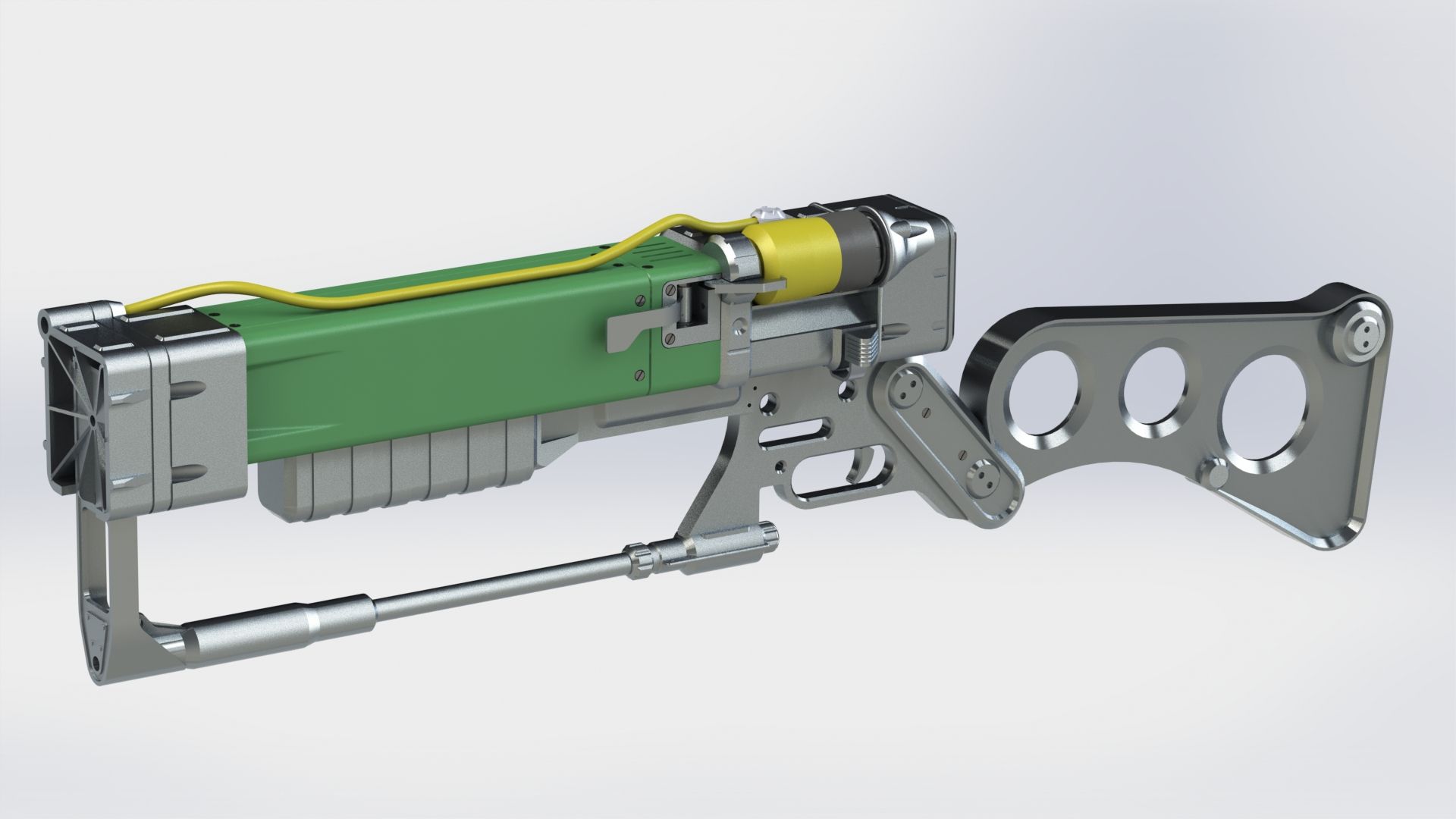 Fallout AER9 Laser Rifle (3D Printed) : 12 Steps (with Pictures ...