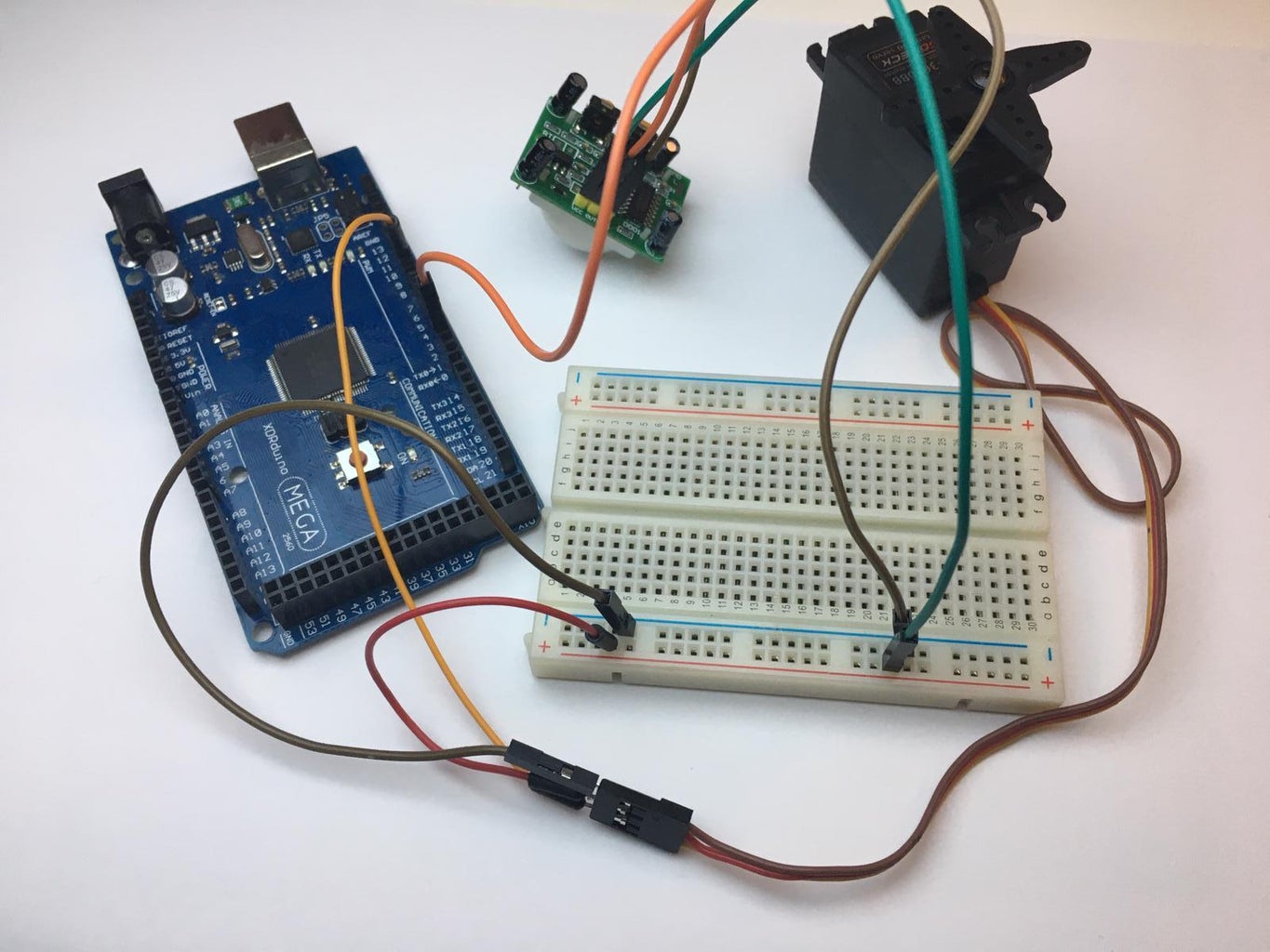 Control Servo Using Pir Sensor Arduino 5 Steps Instructables