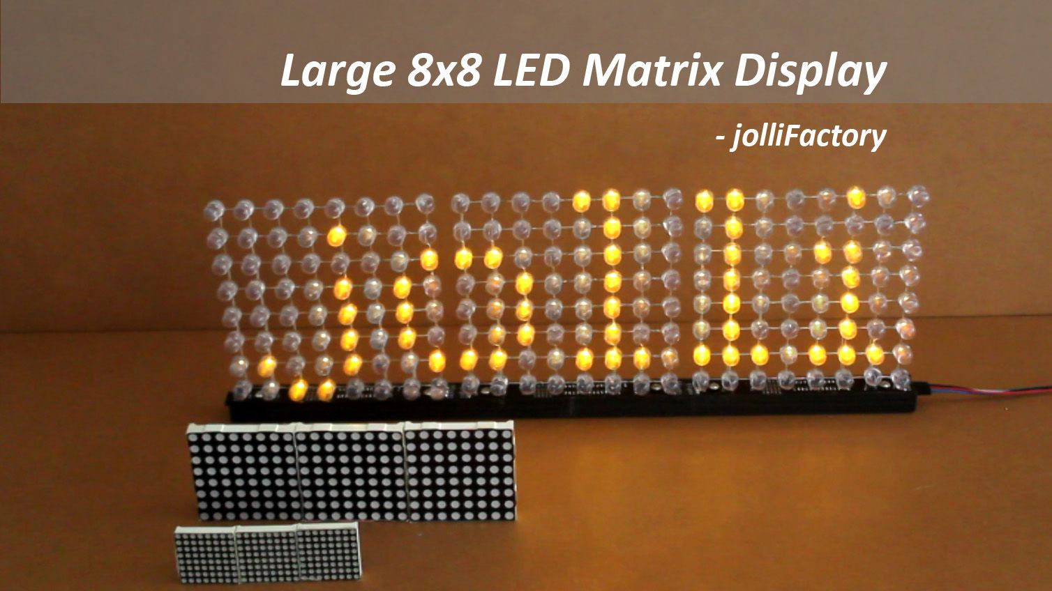 Large 8x8 LED Matrix Display : 8 Steps (with Pictures) - Instructables