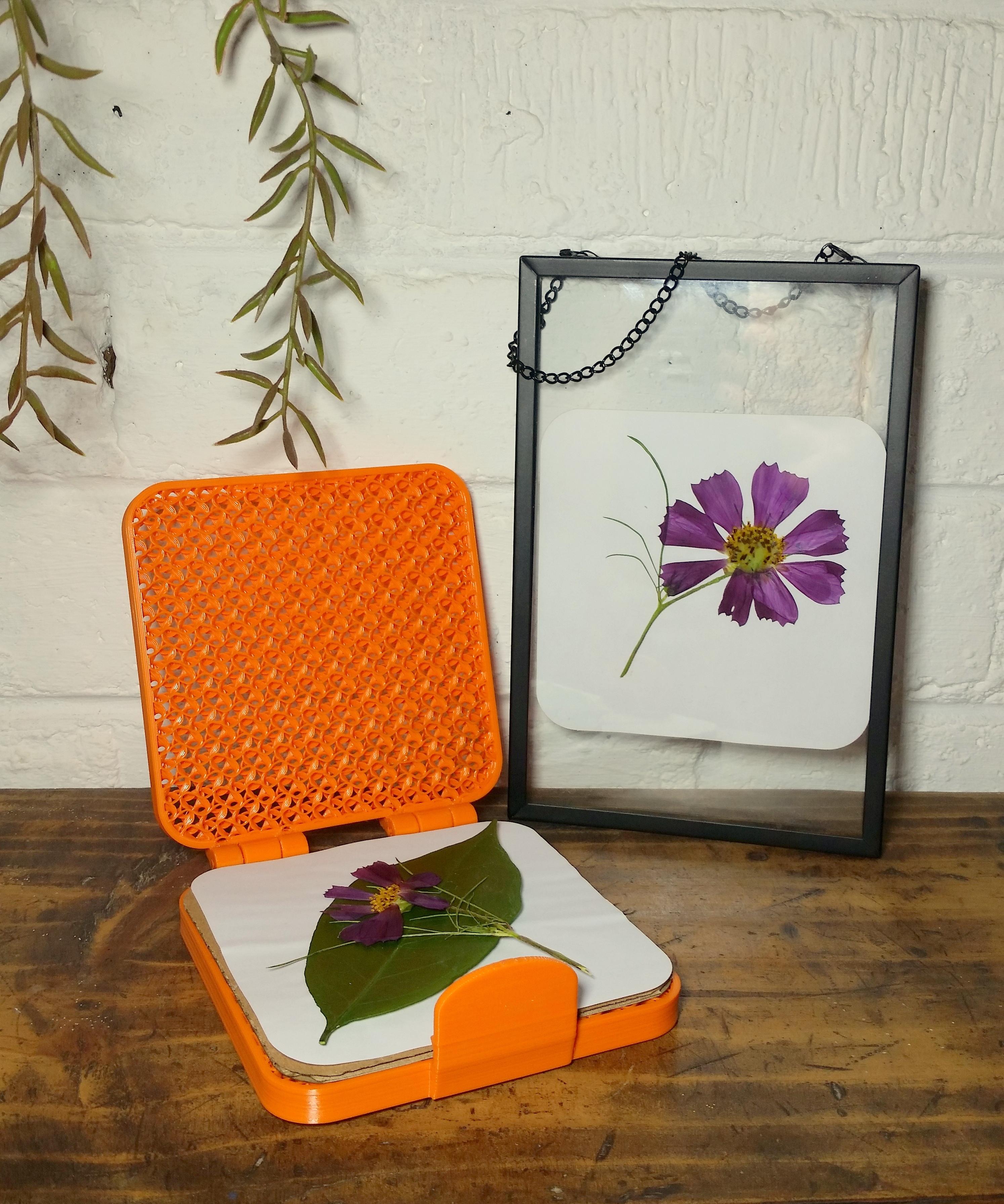 2-Minute Pressed Flower Art With 3D Printed Press : 9 Steps (with ...