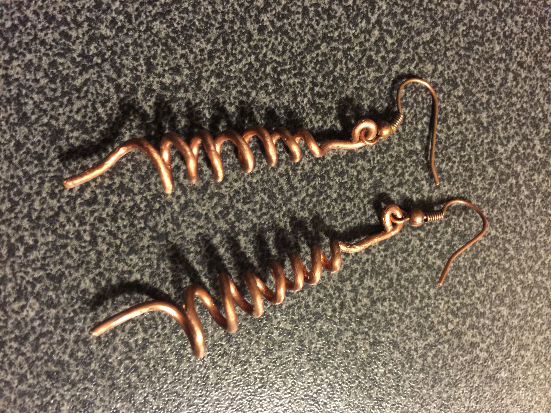 DIY Super Chic Copper Corkscrew Earrings : 3 Steps (with Pictures ...