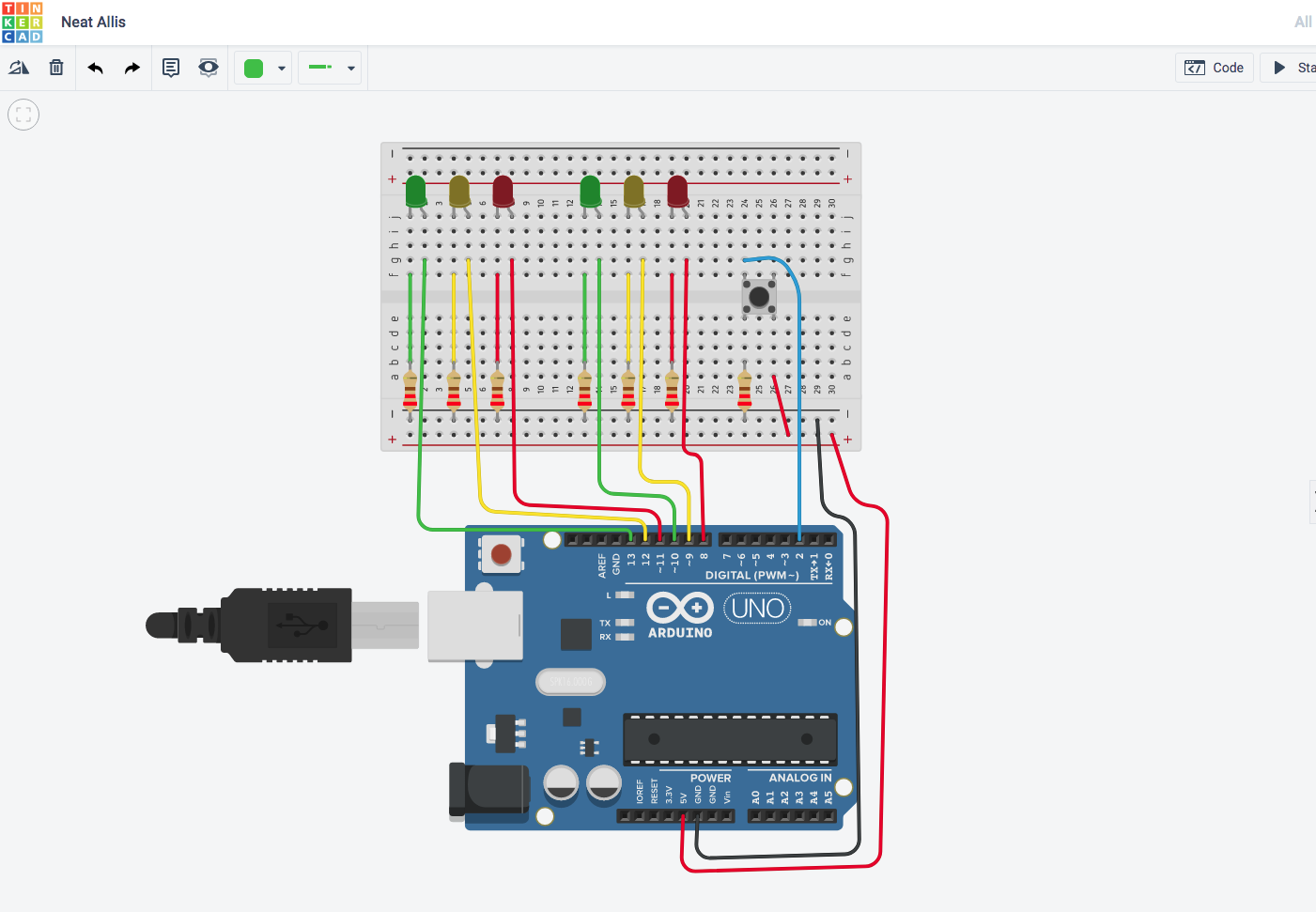 Basic Arduino Traffic Light Utilizing Interrupts : 6 Steps - Instructables