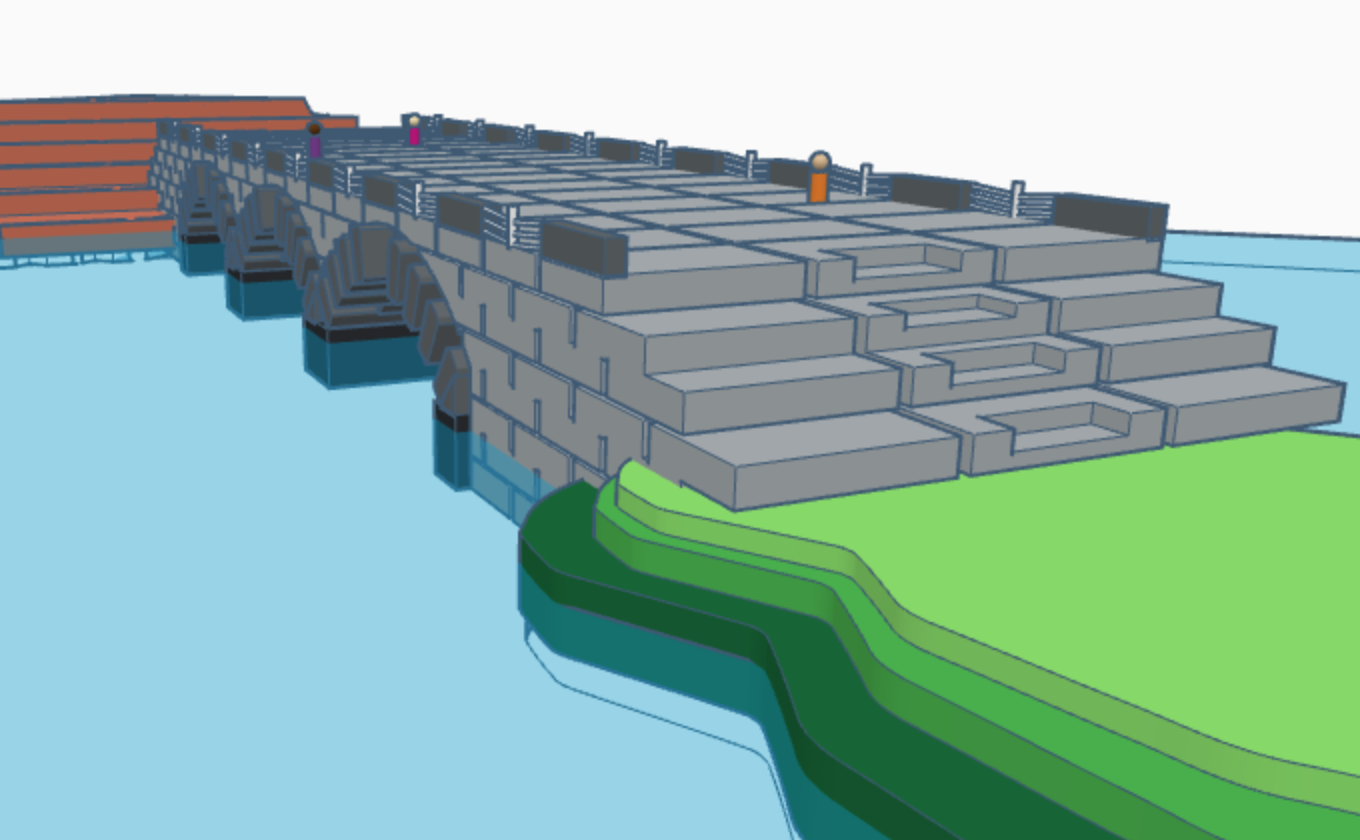 Pedestrian Keystone Bridge for Natural Environments : 8 Steps ...