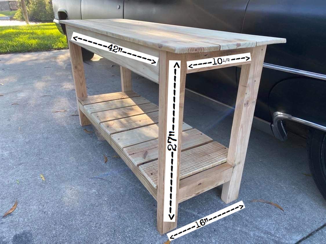 Wood Console Table : 6 Steps (with Pictures) - Instructables