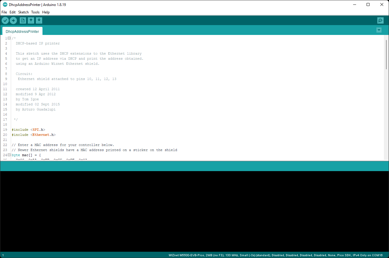 The Arduino Raspberry Pi Pico/RP2040-Ethernet V2.1.1 : 10 Steps ...