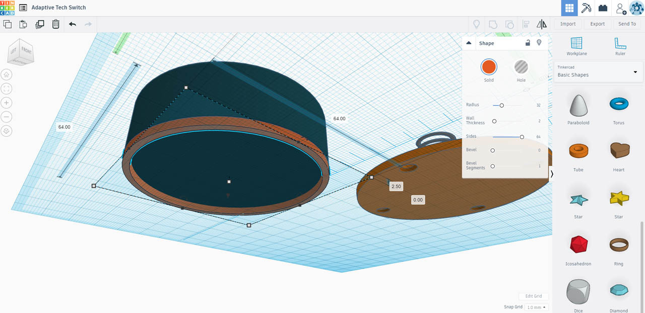 Create Adaptive Switches With TinkerCAD and 3D Printing : 8 Steps (with ...