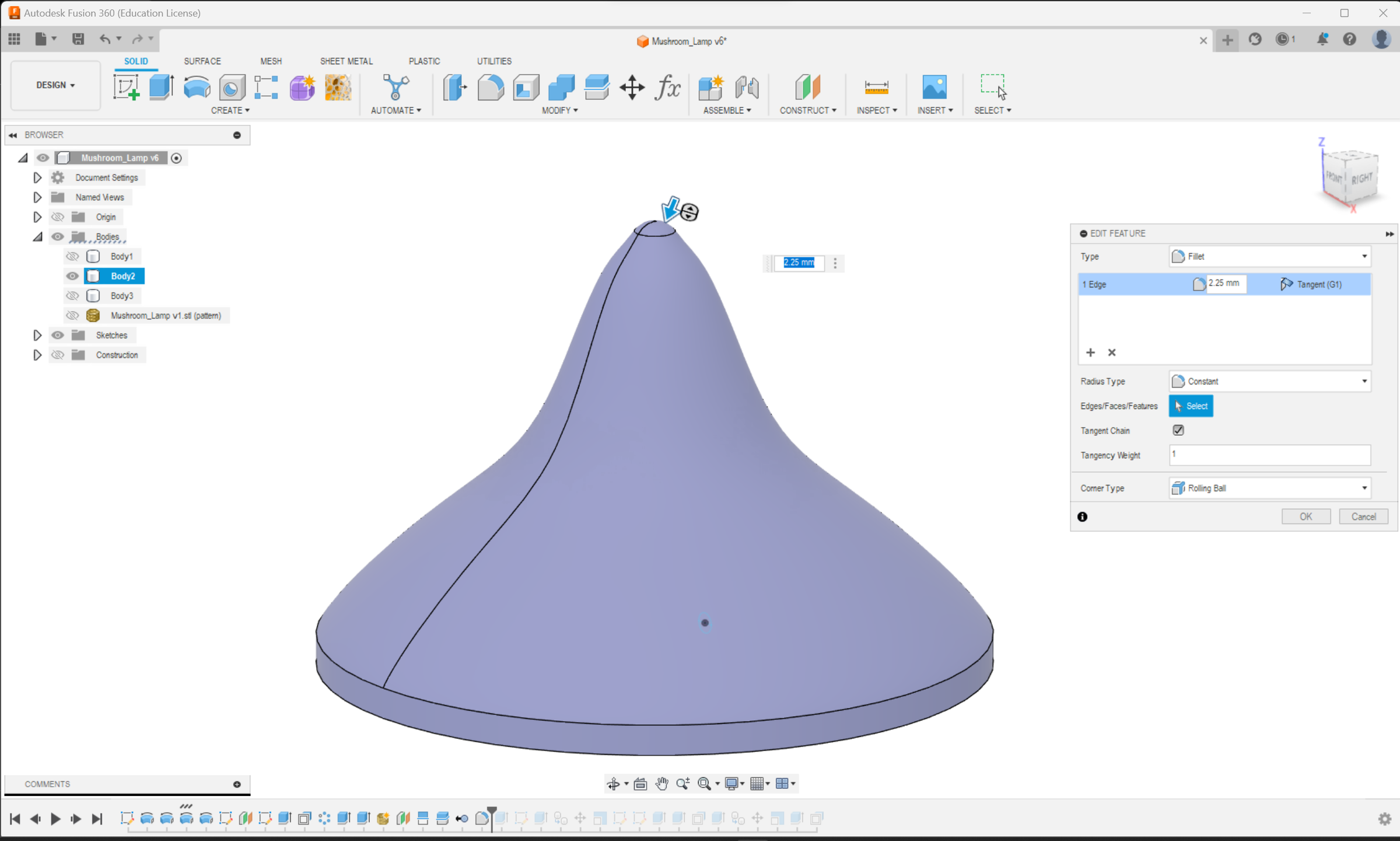 Rainbow Voronoi Mushroom: a WiFi Controlled Glow in the Dark Night ...