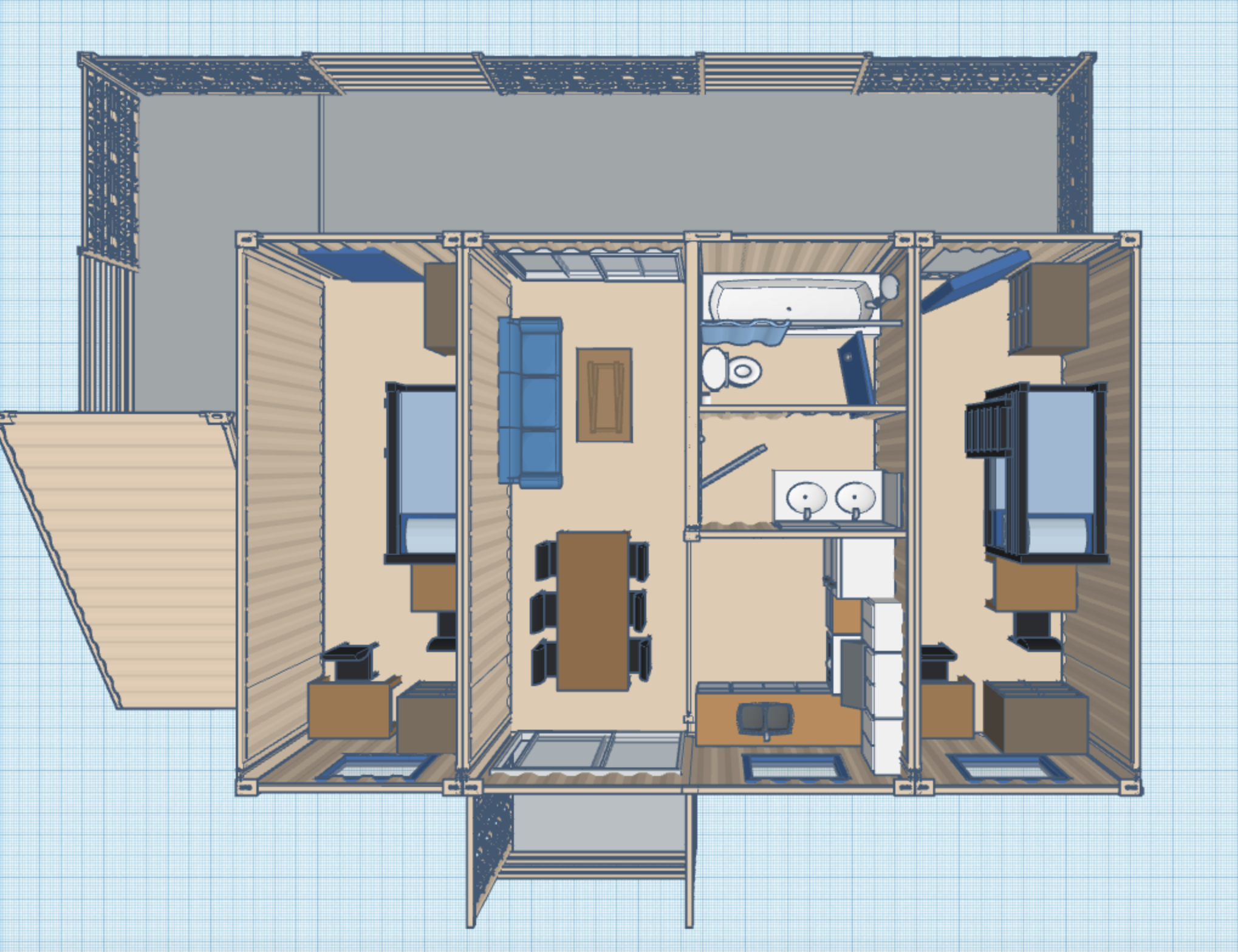 College Dorm Housing- From Shipping Containers : 12 Steps - Instructables