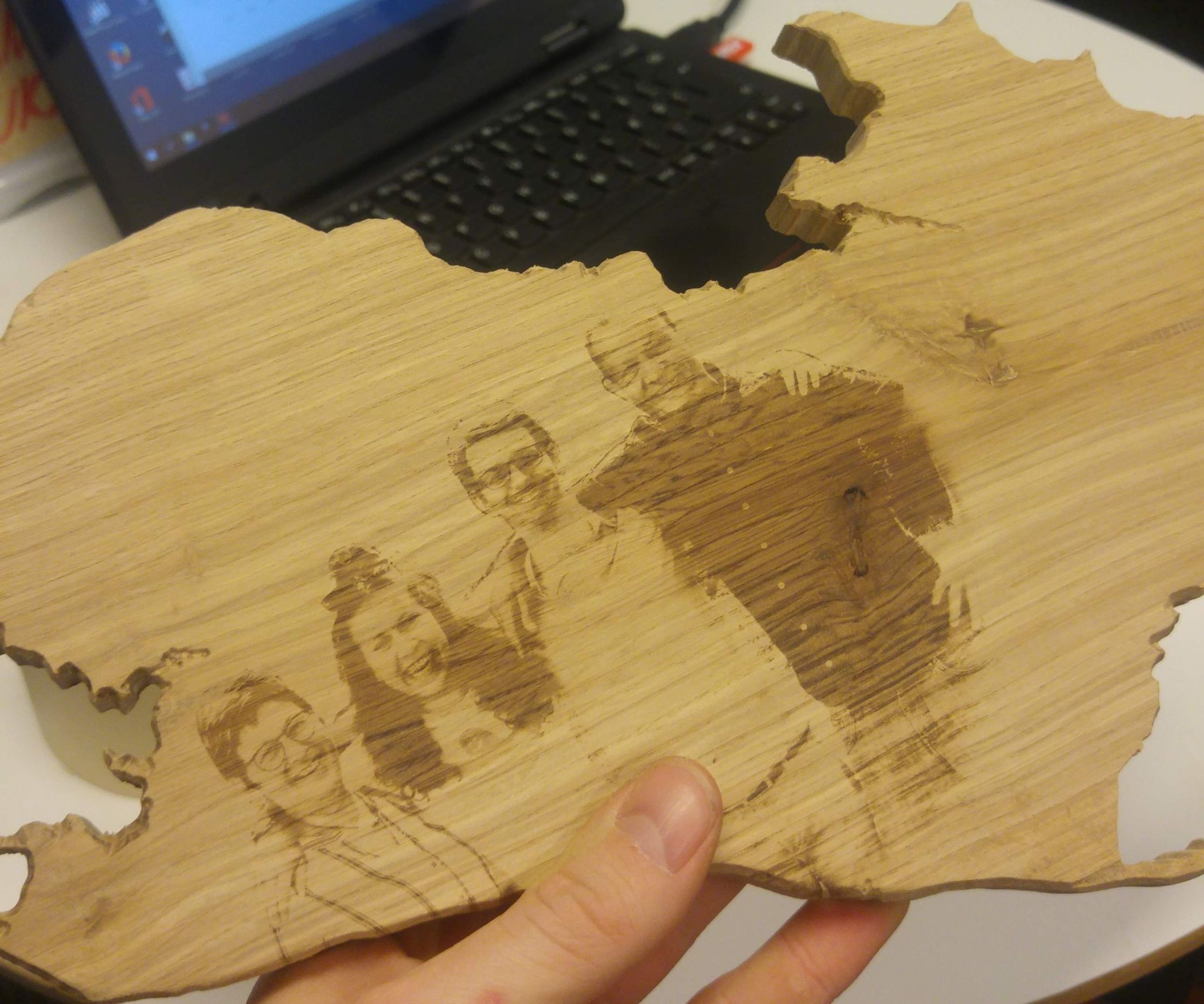 CNC Cut Map With Photo Engraving : 8 Steps - Instructables