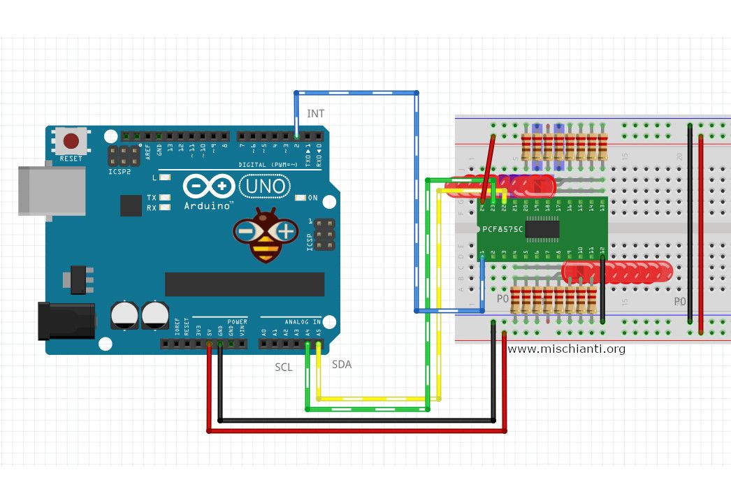 PCF8575 (i2c 16 Pins Digital I/O Expander) Fast Easy Usage (Arduino ...
