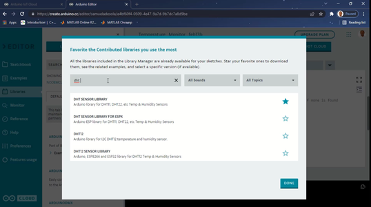 How to Send DHT Data From ESP8266 to Arduino IoT Cloud : 9 Steps ...