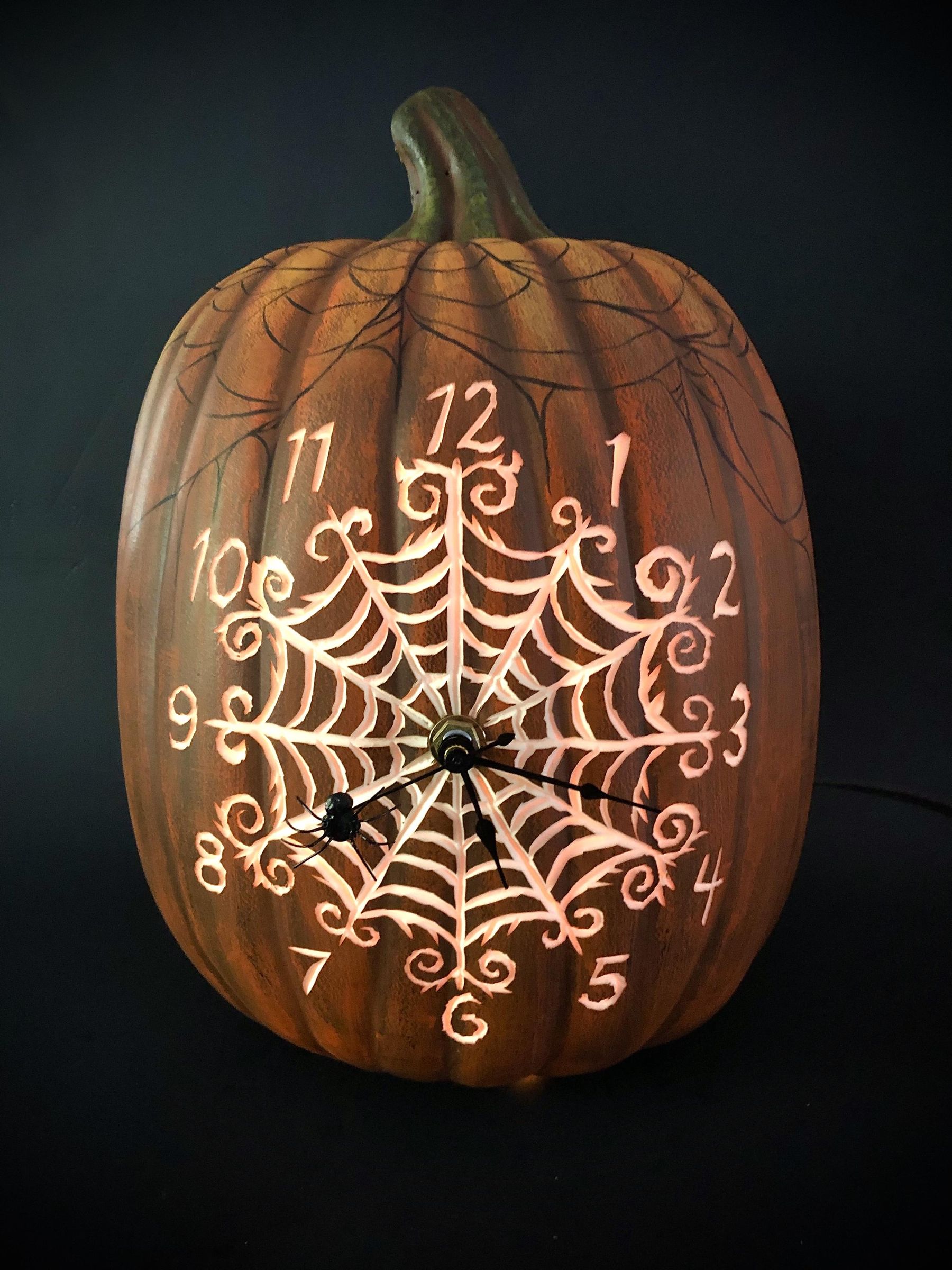 Spider Web Pumpkin Carving Ideas